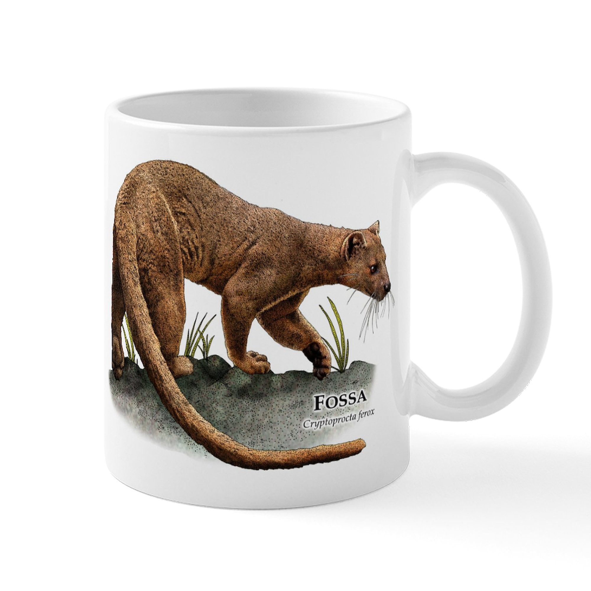 CafePress - Fossa Mug - 11 oz Ceramic Mug - Novelty Coffee Tea Cup ...