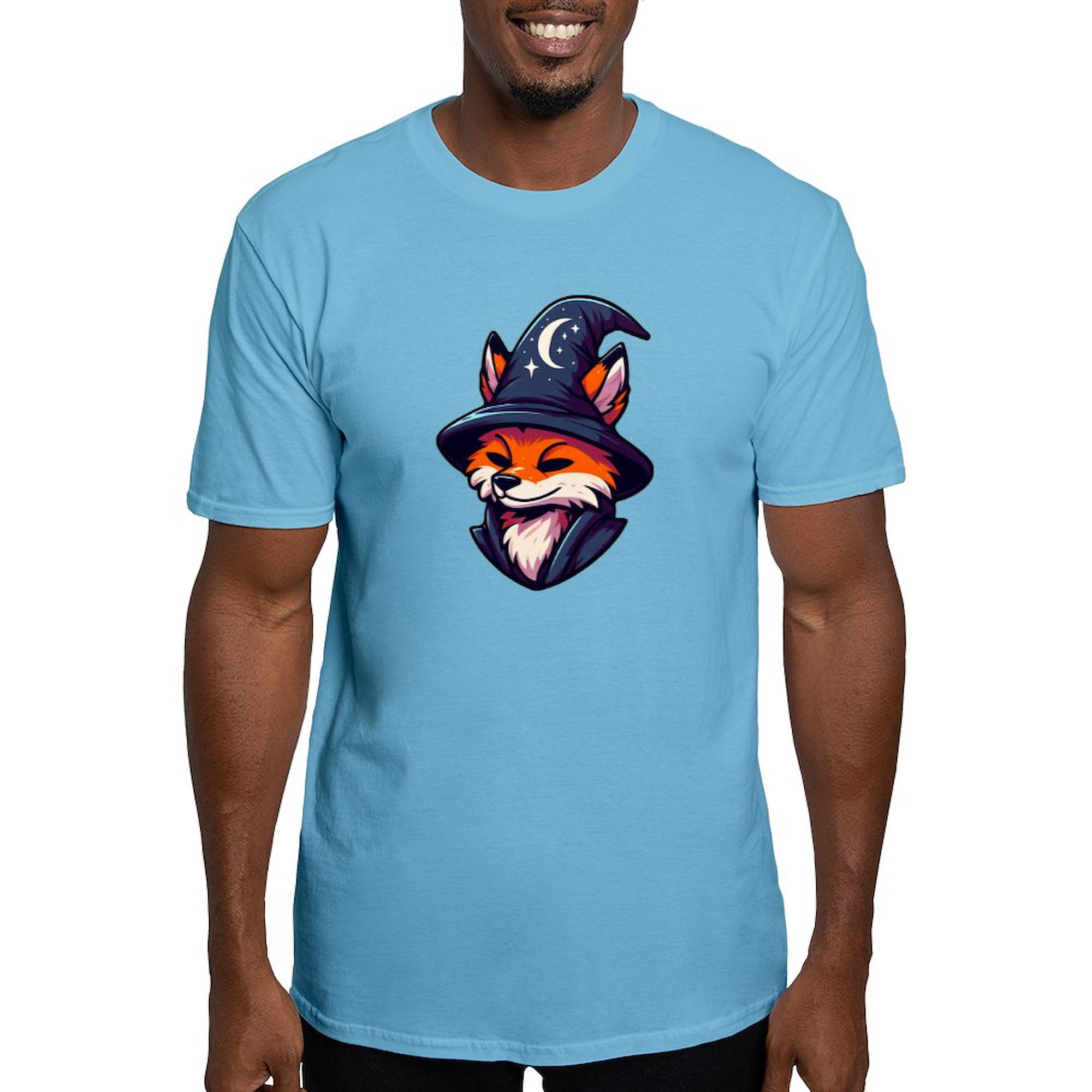 CafePress - Fox Wizard Magic Fantasy Men's Classic T Shirt - Fitted T ...