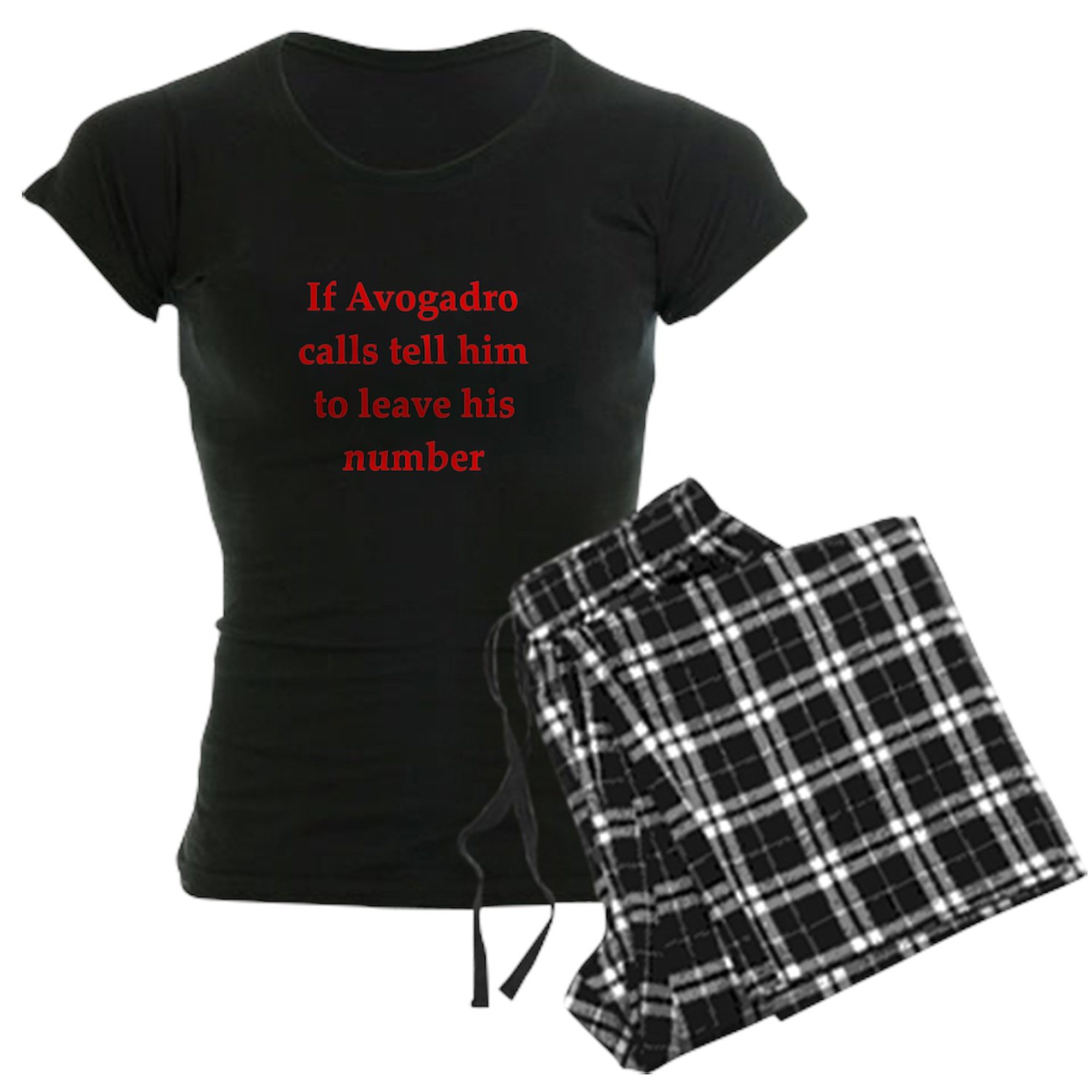 CafePress - Funny Chemistry Jokes Women's Dark Pajamas - Women's Short ...