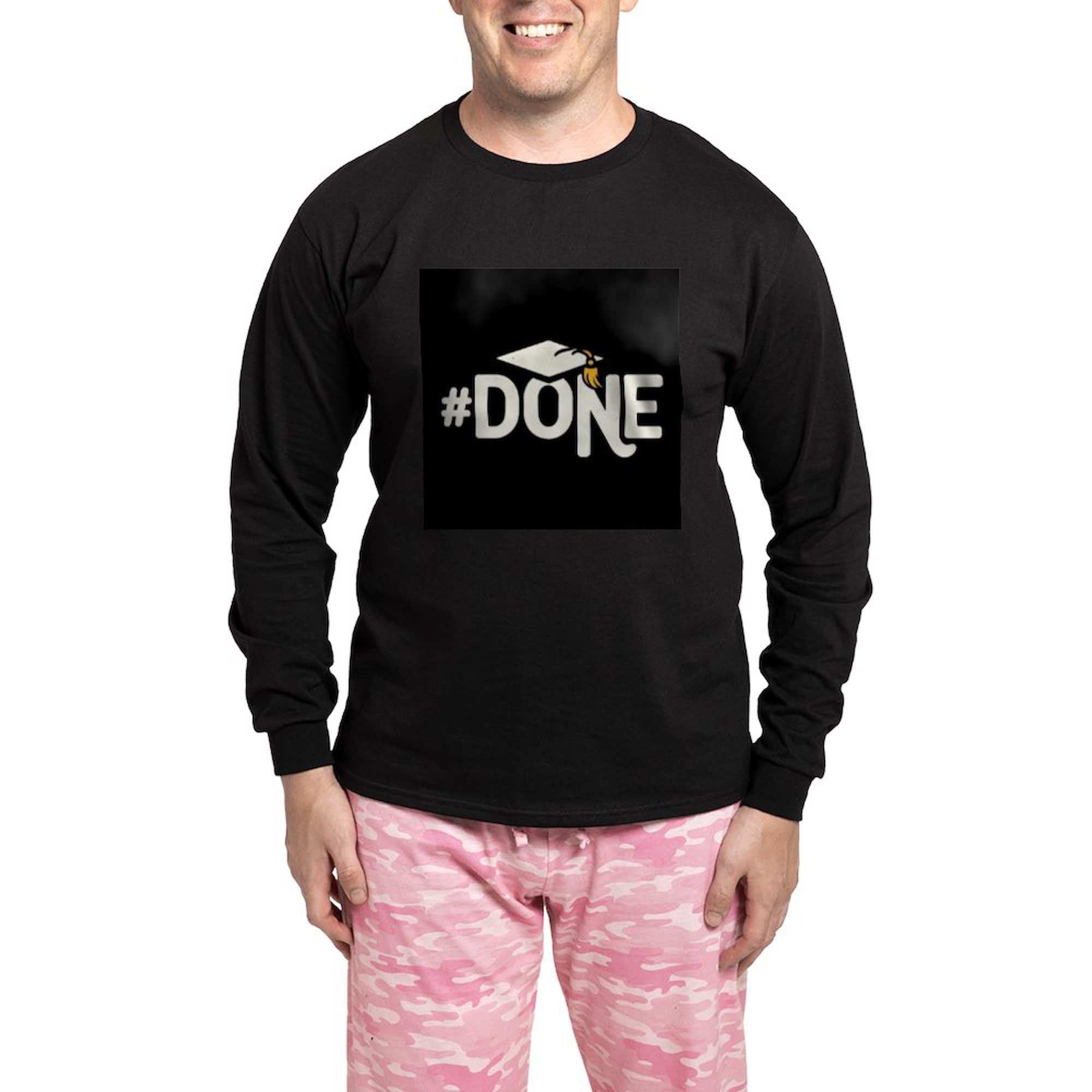 CafePress - Funny Graduation - Men's Long Sleeve Loose Fit Cotton Dark ...