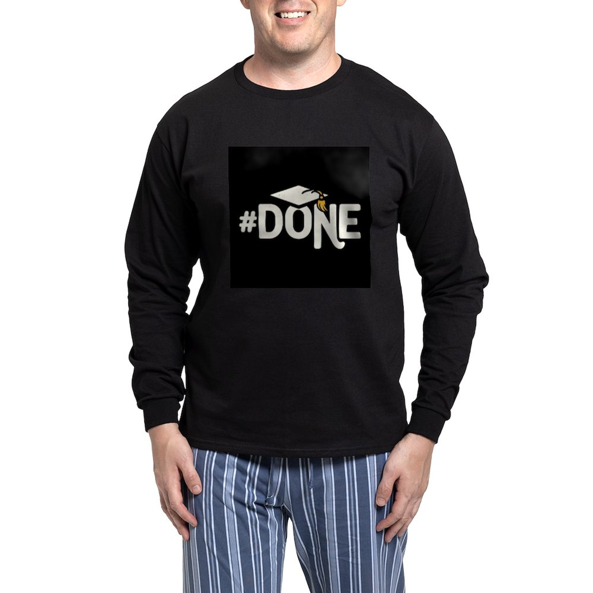 CafePress - Funny Graduation - Men's Long Sleeve Loose Fit Cotton Dark ...