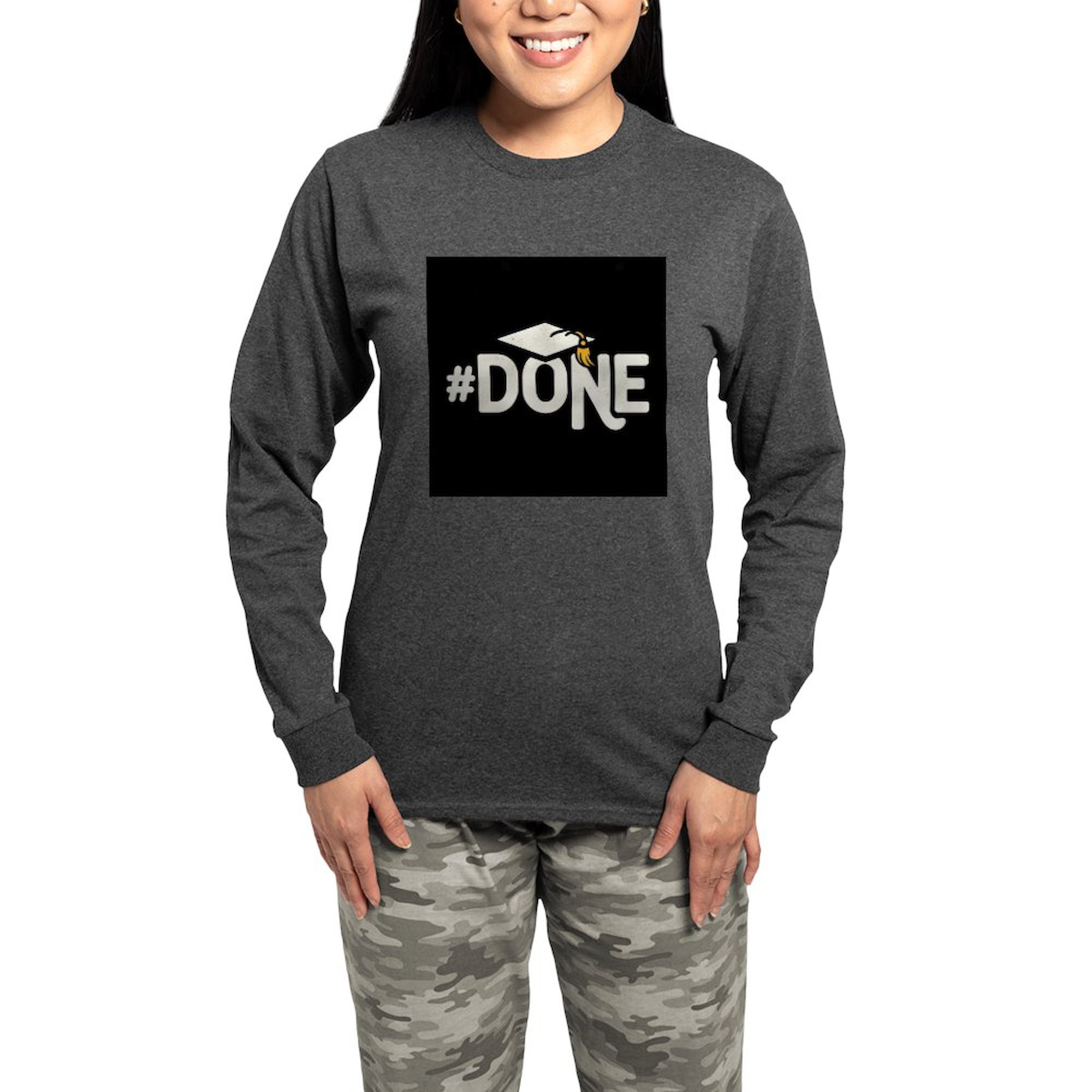 CafePress - Funny Graduation - Women's Long Sleeve Charcoal Gray ...