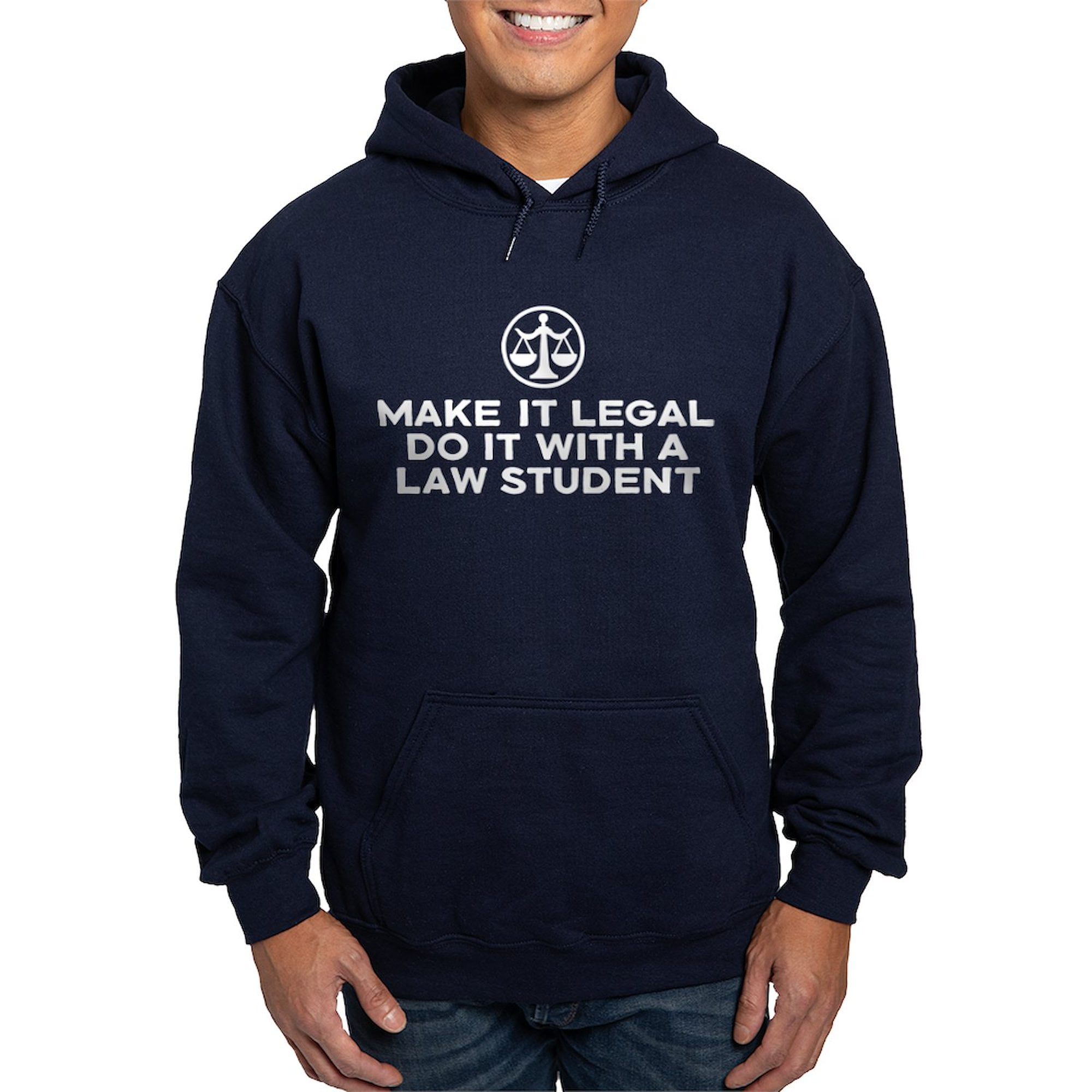 CafePress - Funny Law Student Hoodie (Dark) - Pullover Hoodie, Classic ...