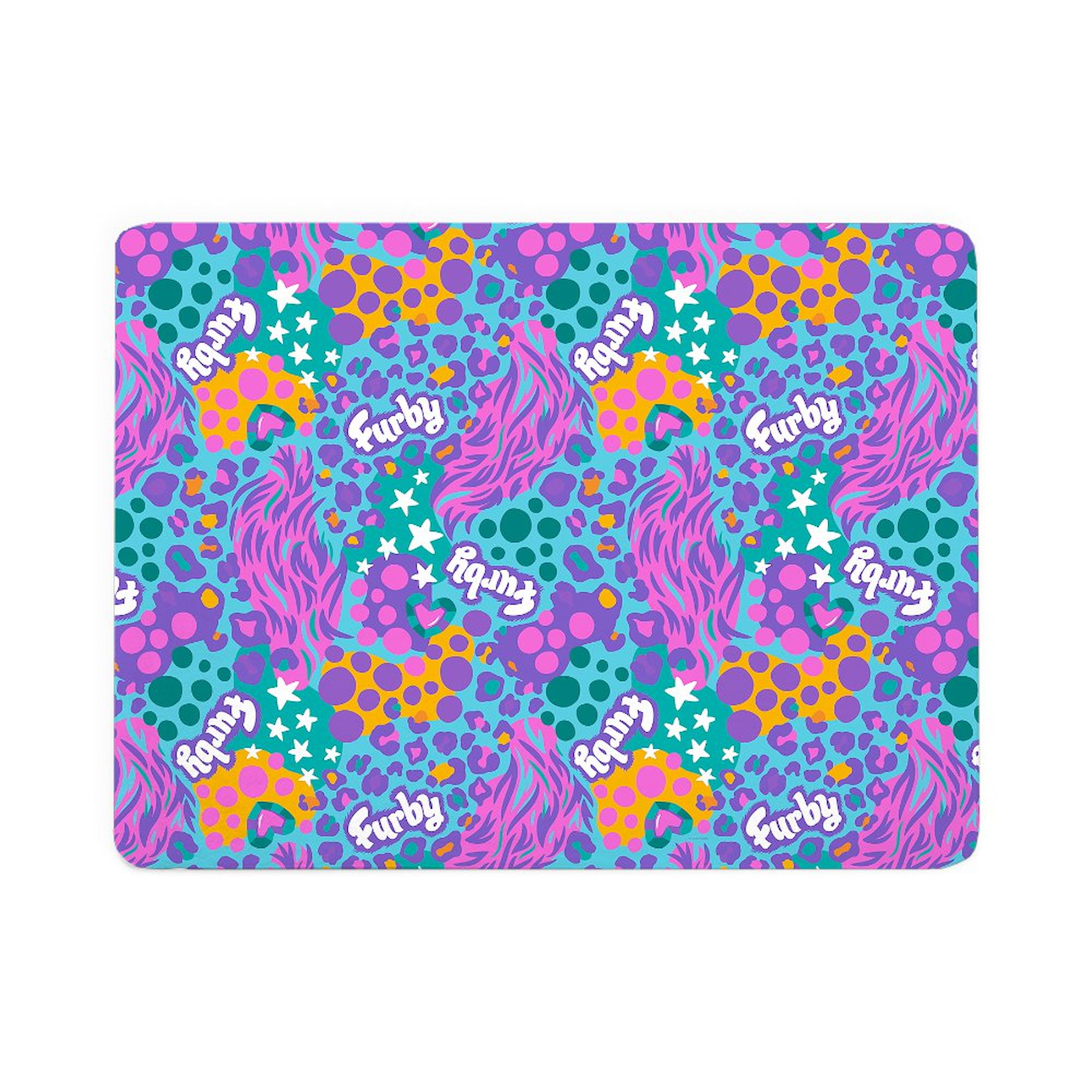 CafePress - Furby Animal Print Pattern - Large Sherpa Fleece Throw ...