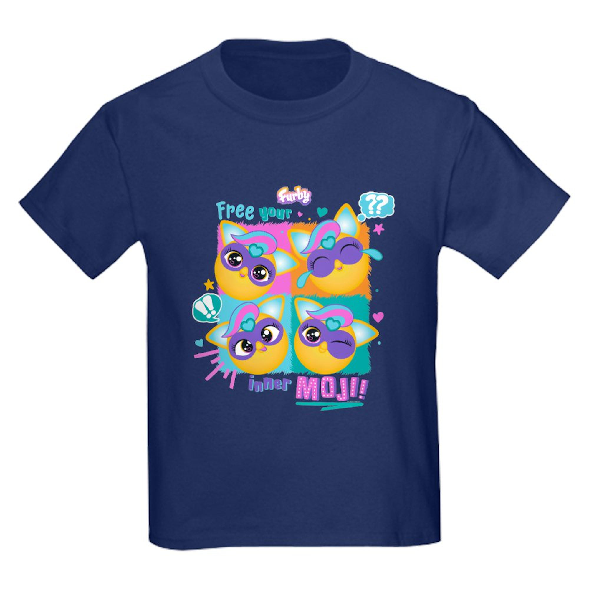 CafePress - Furby Inner Moji Kids T Shirt - Dark T-Shirt Kids XS-XL ...