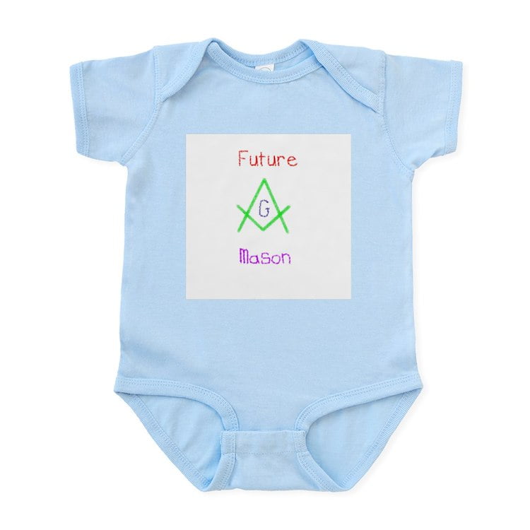 CafePress - Future Mason Body Suit - Baby Light Bodysuit, Size Newborn ...
