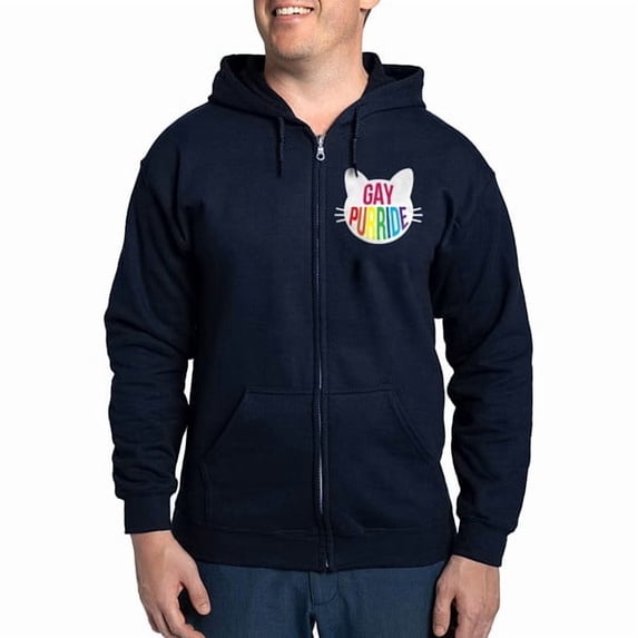 CafePress - Gay Purride Zip Hoodie (Dark) - Zip Hoodie, Classic Hooded ...