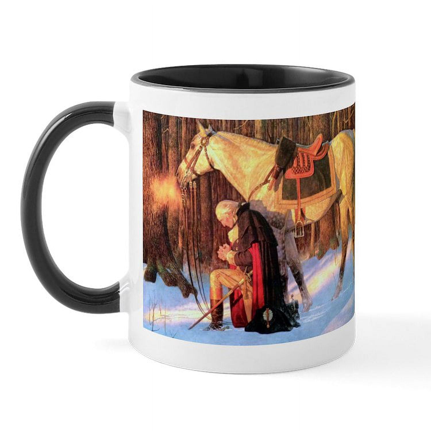 CafePress - George Washington Mug - 11 oz Ceramic Mug - Novelty Coffee ...