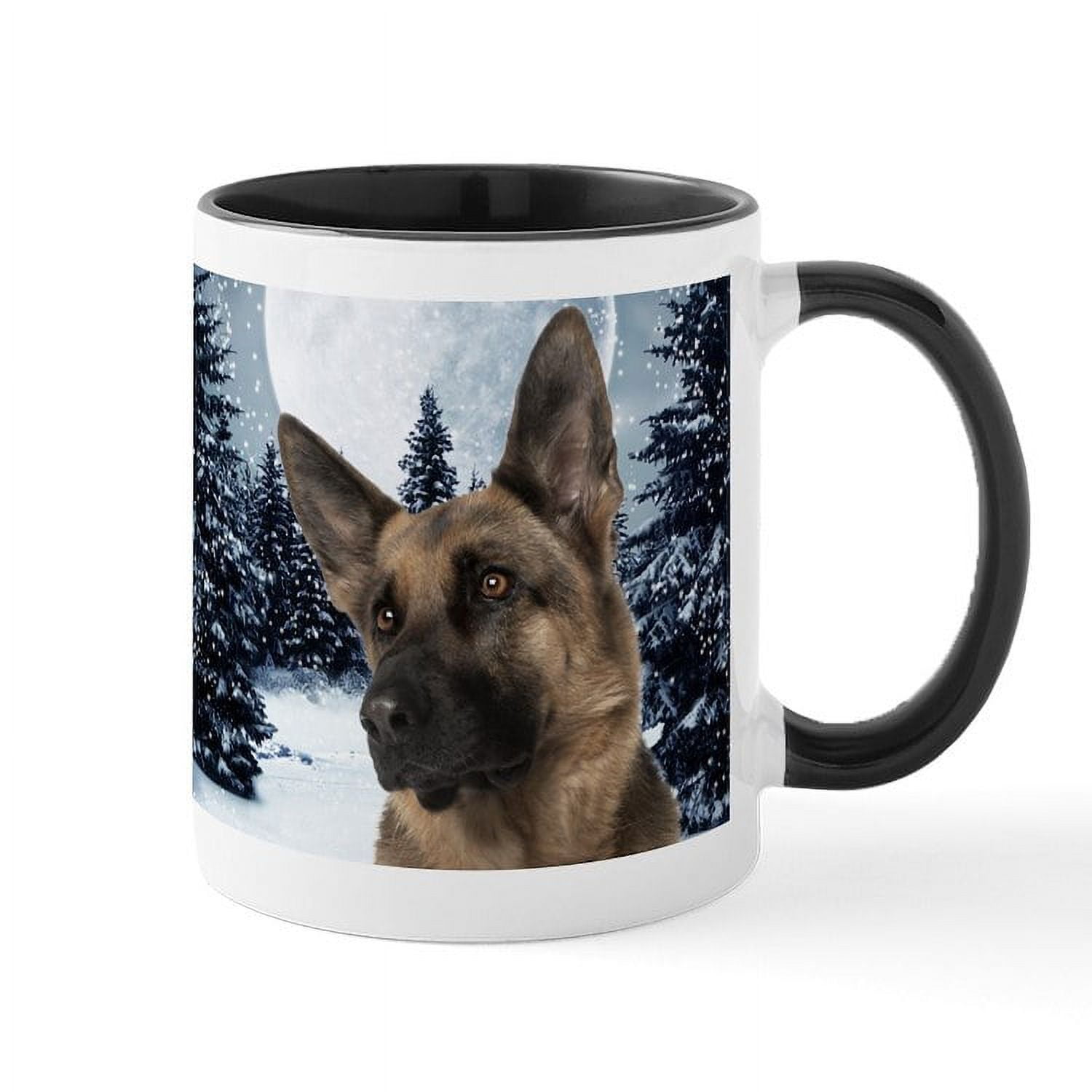 CafePress - German Shepherd Mug - 11 oz Ceramic Mug - Novelty Coffee ...