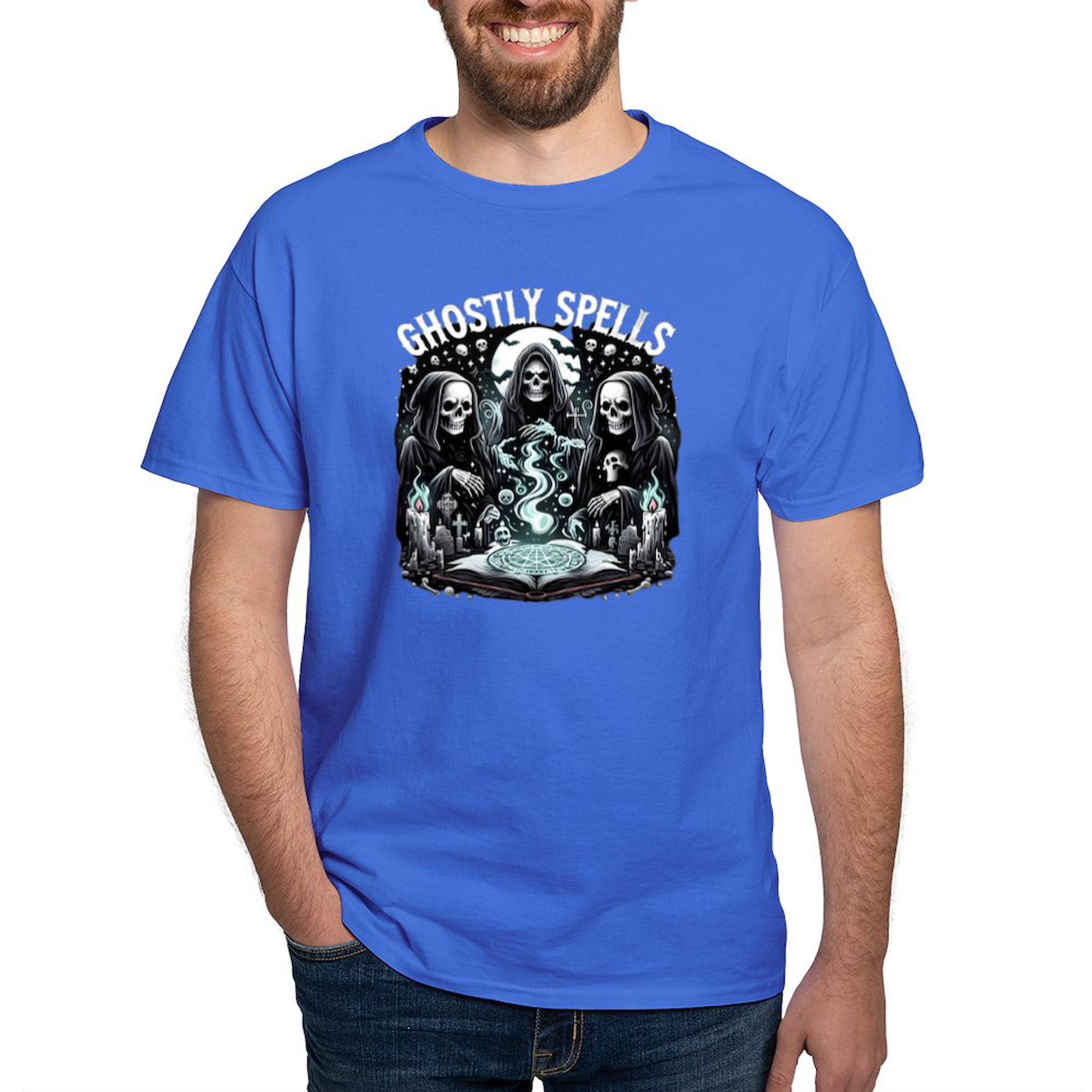 CafePress - Ghostly Spells Men's Value T Shirt - Men's Classic Graphic ...