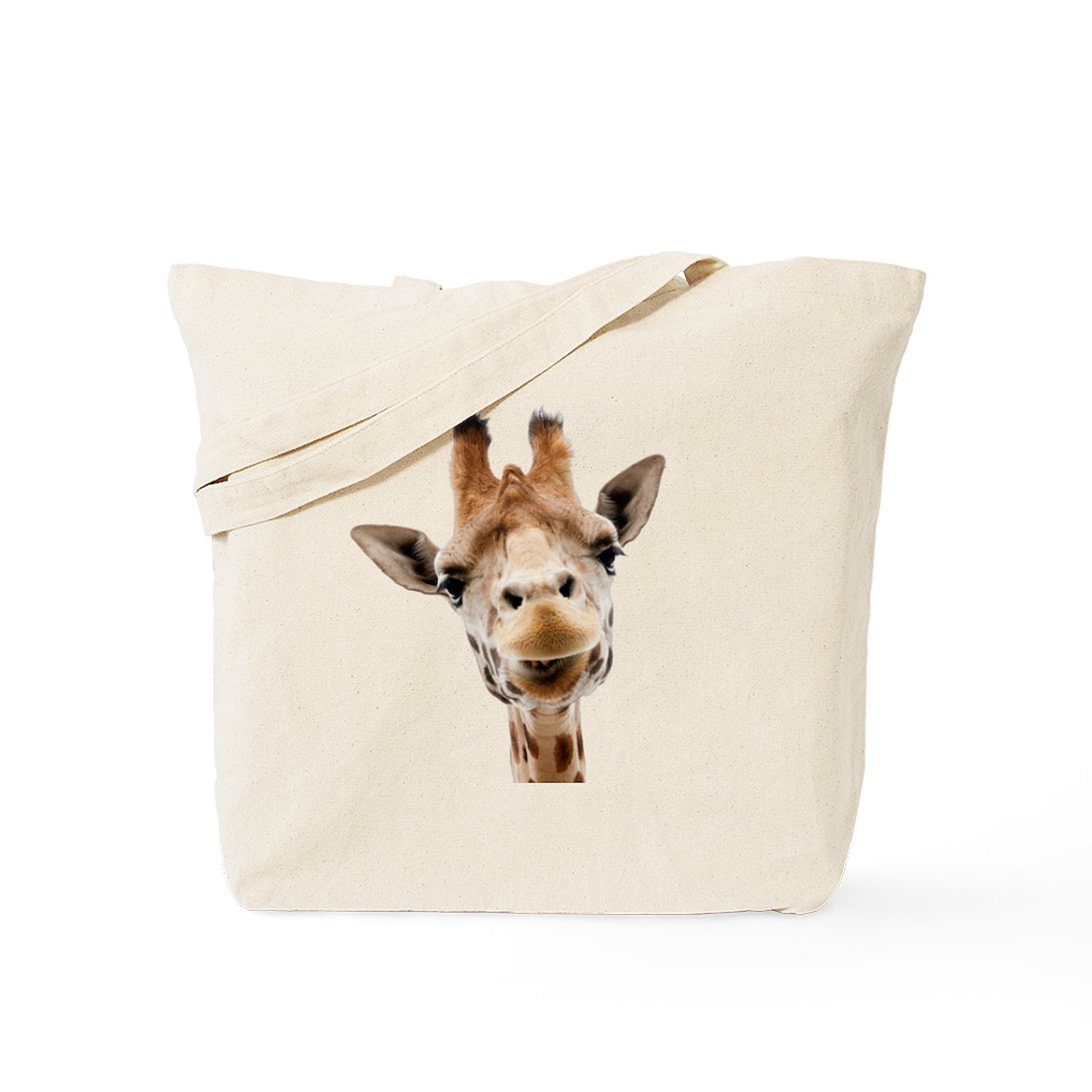 CafePress - Giraffe Face New Profile Tote Bag - Unisex Canvas Tote Bag ...