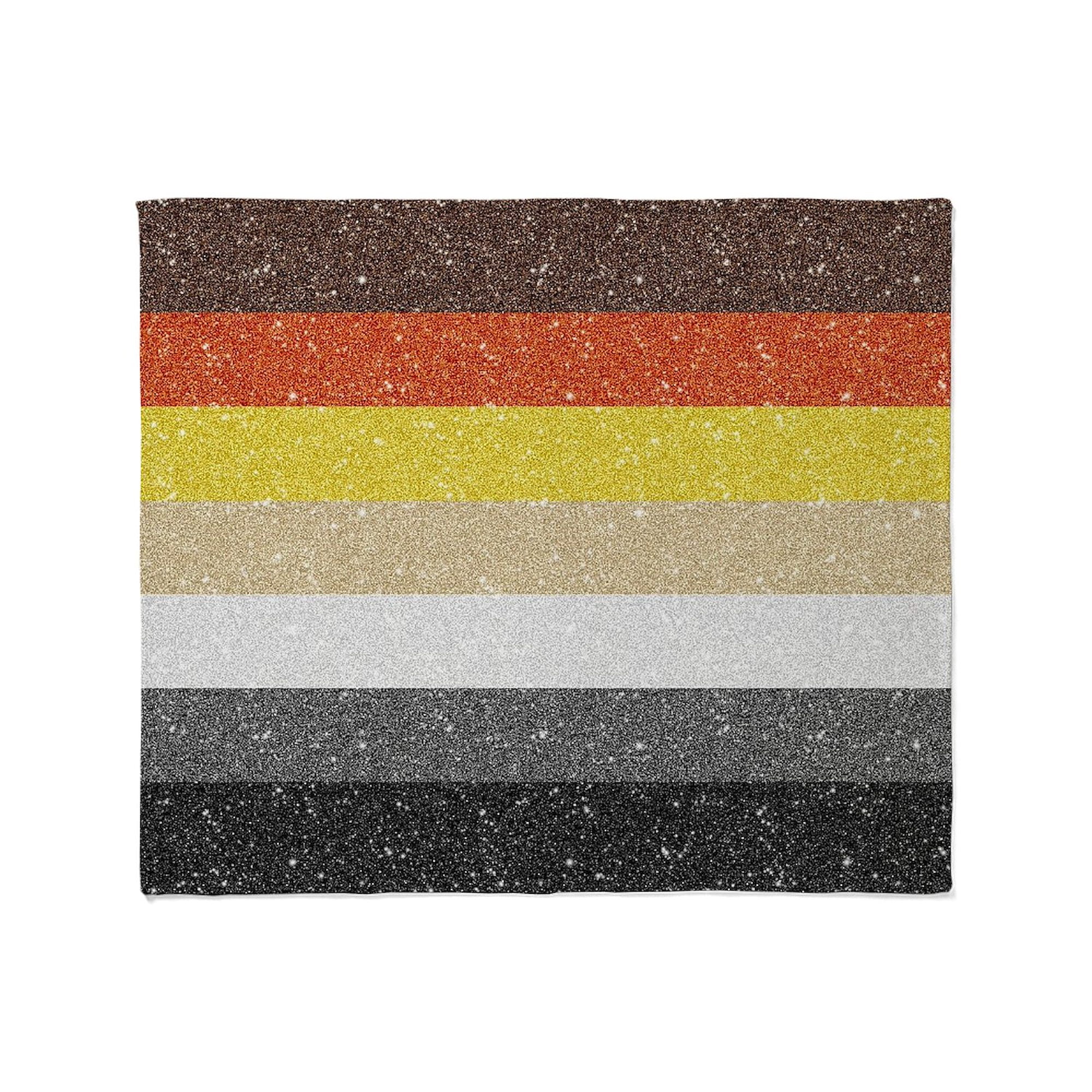 CafePress - Glitter Bear Pride Flag Throw Blanket - Soft Fleece Throw ...