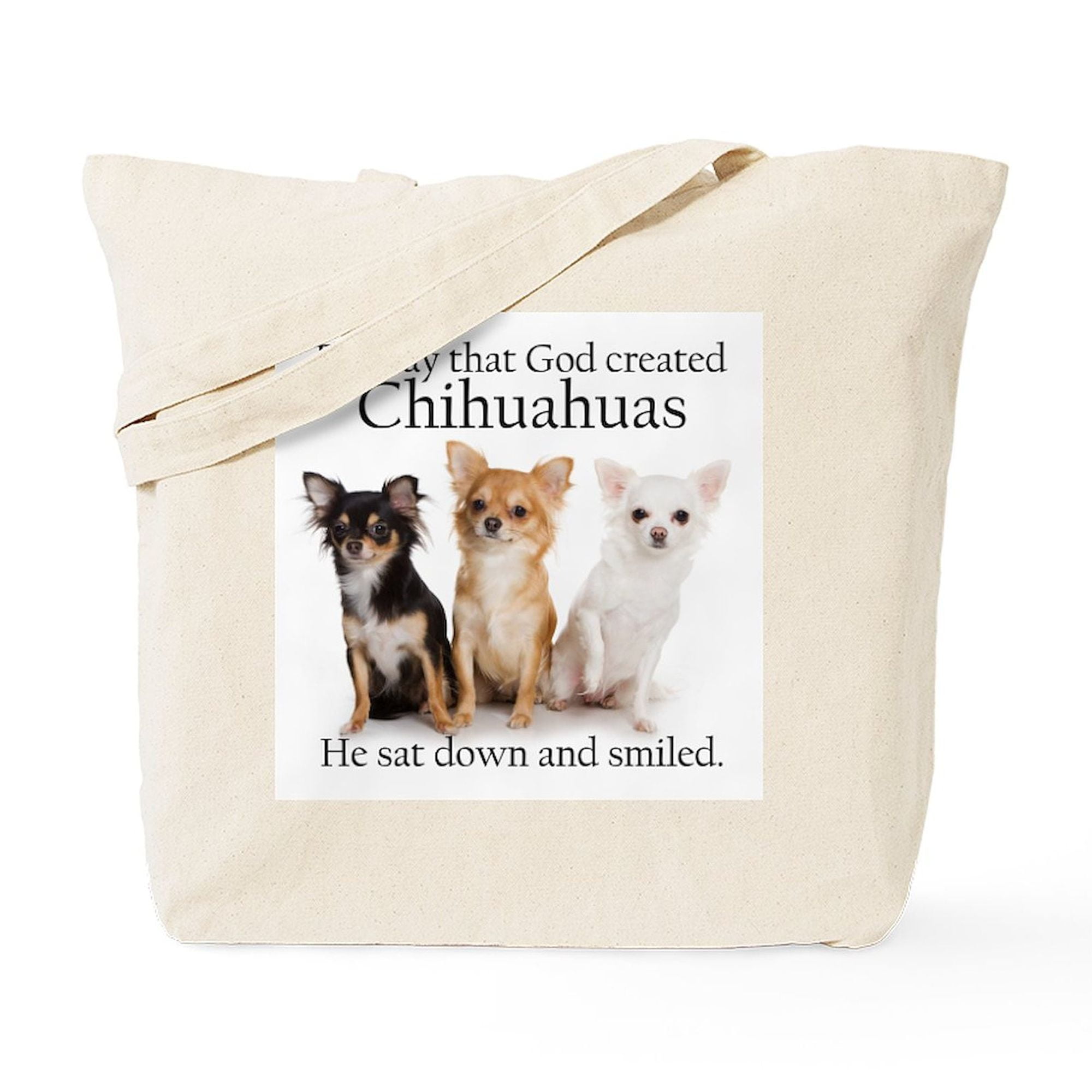 CafePress - God & Chihuahuas Tote Bag - Unisex Canvas Tote Bag, Beige, 1-Piece - Walmart.com