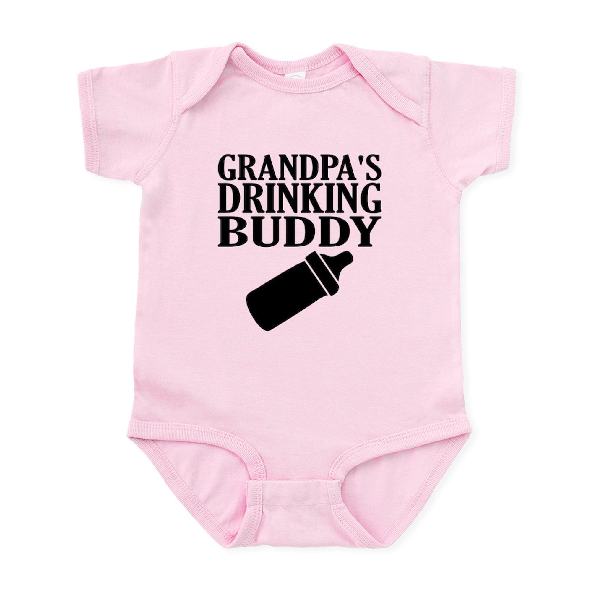 CafePress - Grandpa's Drinking Buddy Body Suit - Baby Light Bodysuit, Size Newborn - 24 Months ...