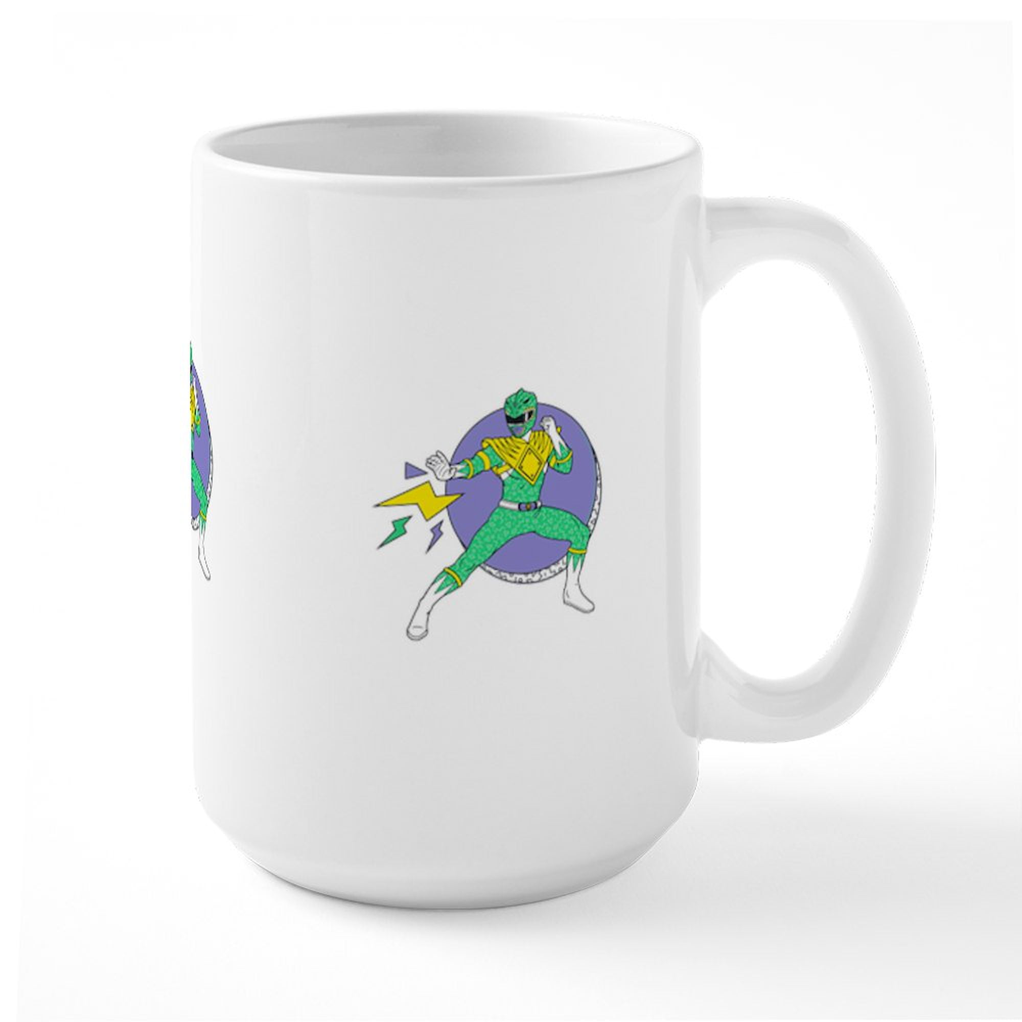 CafePress - Green Ranger Lightning Bo 15 Oz Ceramic Large Mug - 15 oz ...