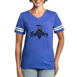 CafePress - Grim Reaper Nightfallen Design Women's Football T Shirt ...