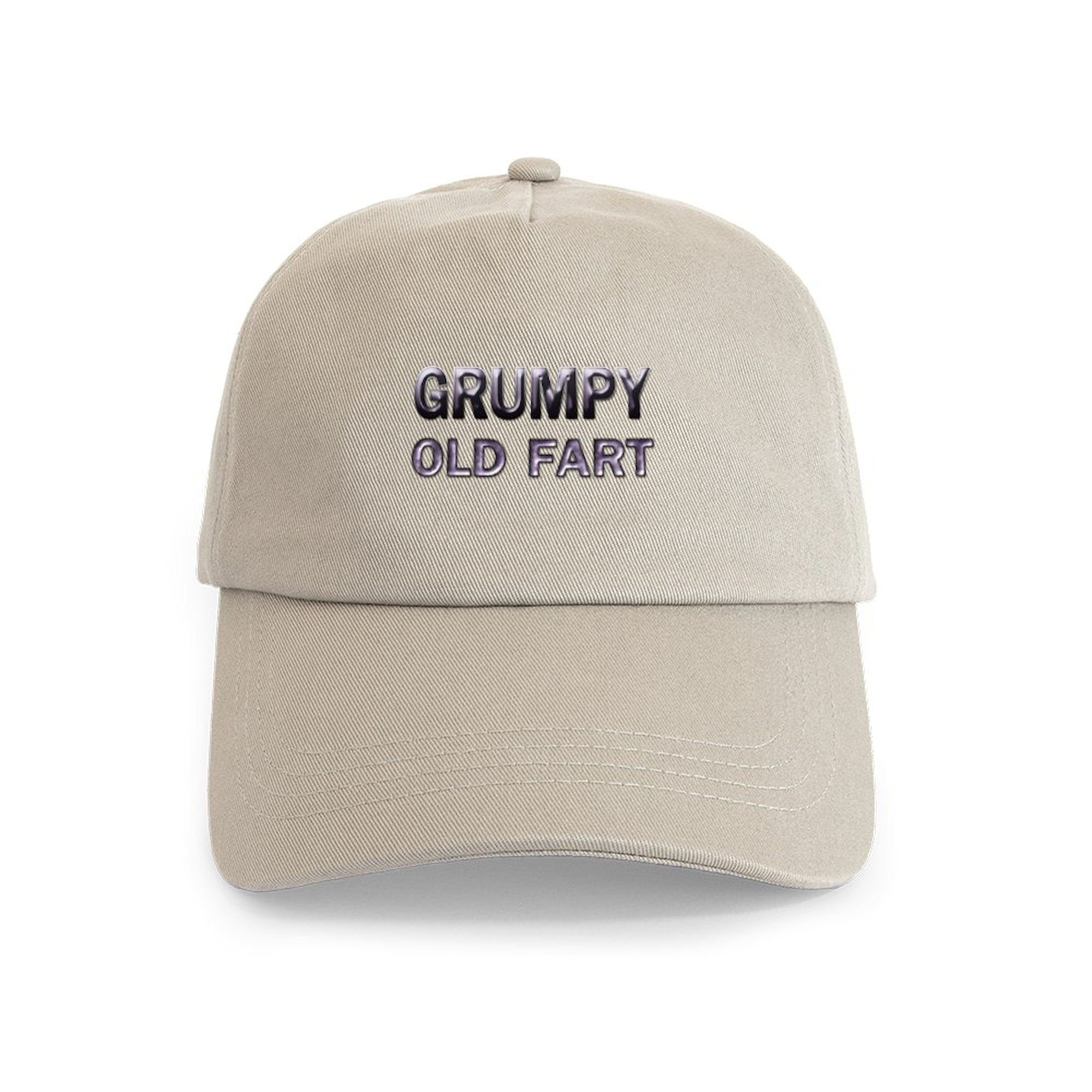 CafePress - Grumpy Old Fart Cap - Adjustable 100% Brushed Unisex Cotton Baseball Cap, Beige, 1 ...