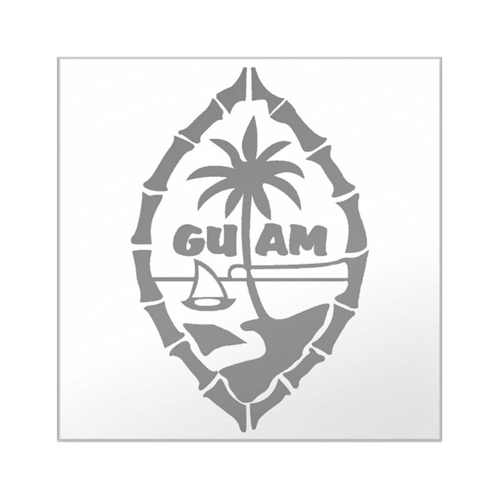 CafePress - Guam Seal Square Sticker 3 X 3 - Square Sticker 3" x 3 ...