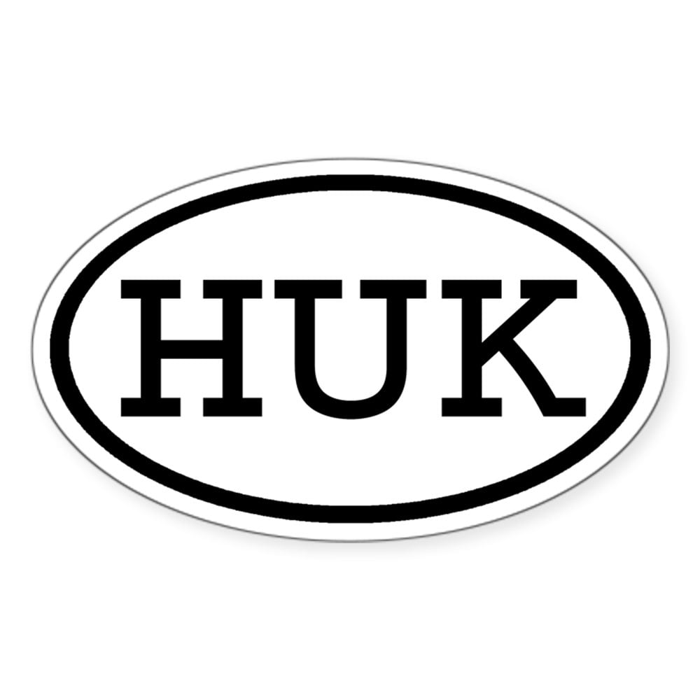 CafePress - HUK Oval Oval Sticker - Sticker (Oval) - Walmart.com