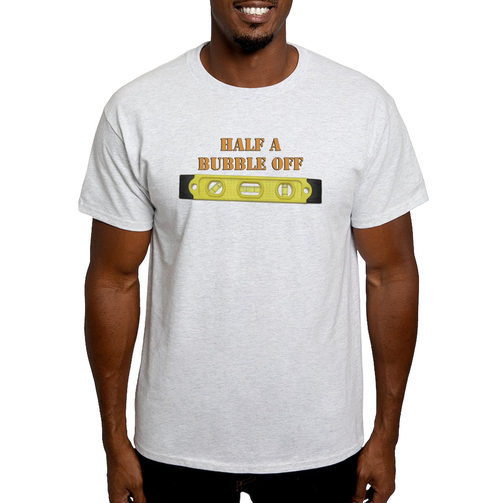 CafePress - Half A Bubble Off Light T Shirt - Men's Classic Graphic T ...