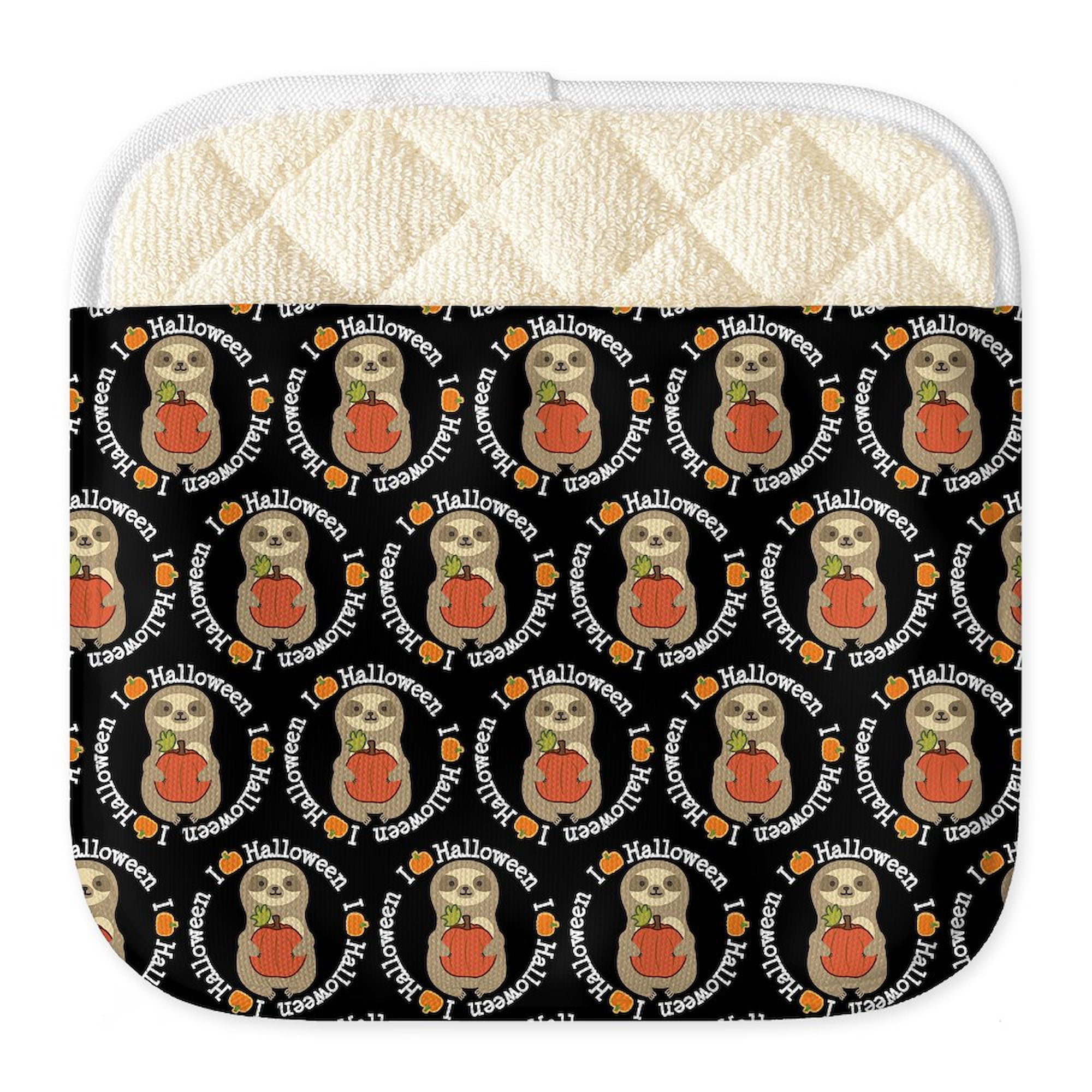 CafePress - Halloween Sloth - Pot Holder with Printed Design, 9"x9 ...
