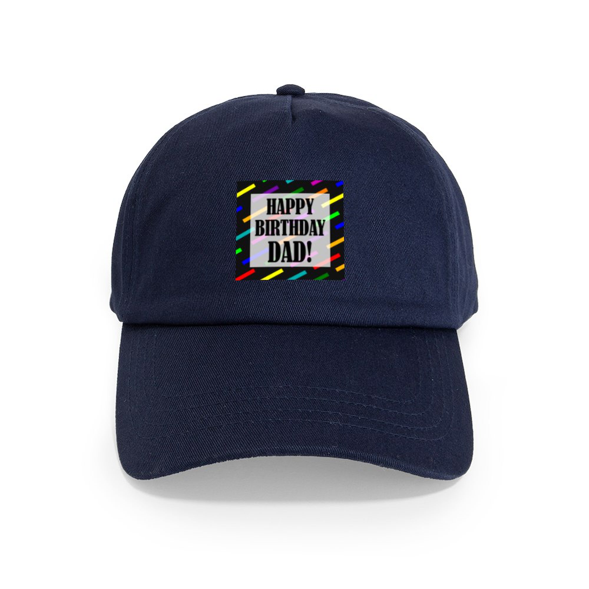 CafePress - Happy Birthday For Dad Cap - Adjustable 100% Brushed Unisex ...