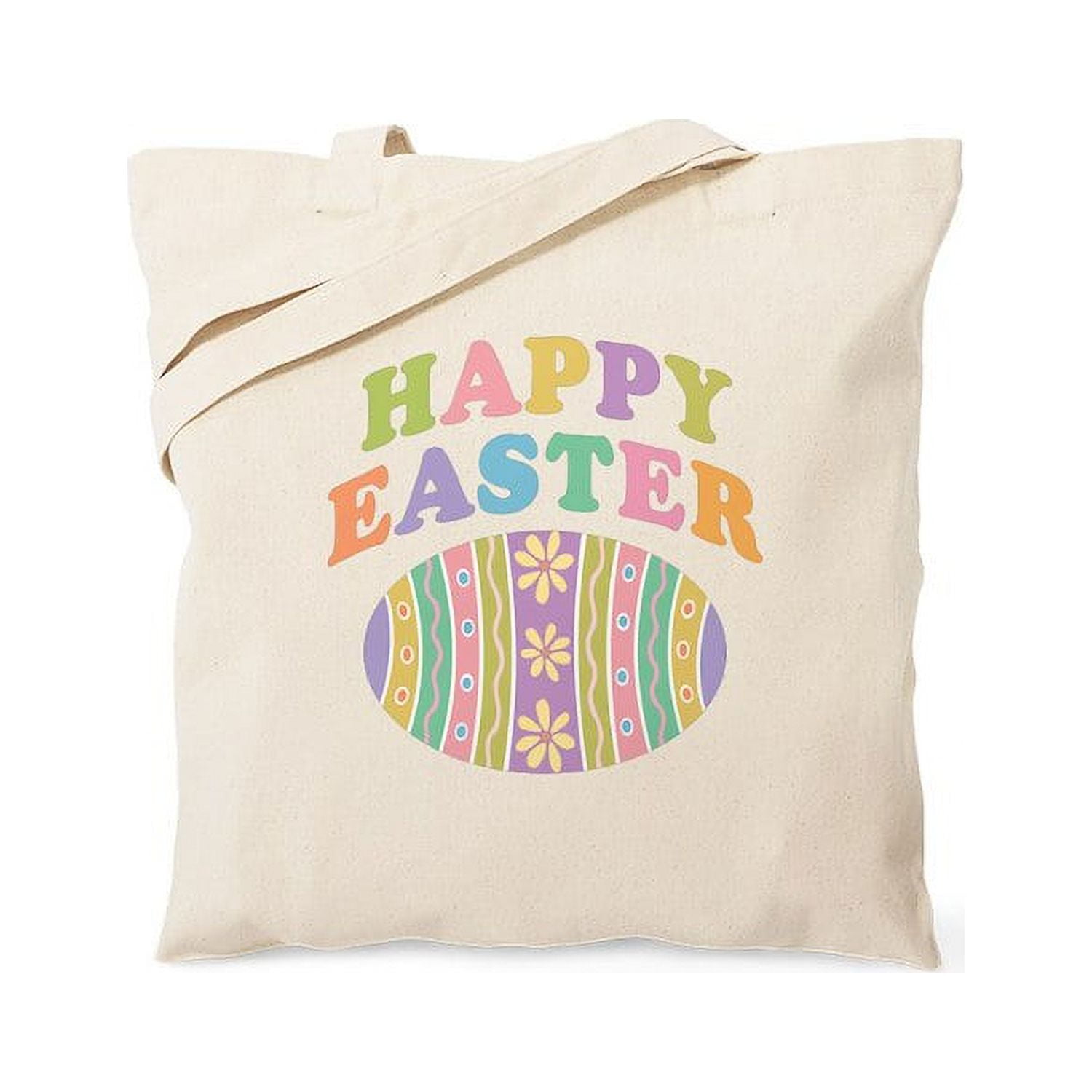 CafePress - Happy Easter Egg Tote Bag - Unisex Canvas Tote Bag, Beige ...