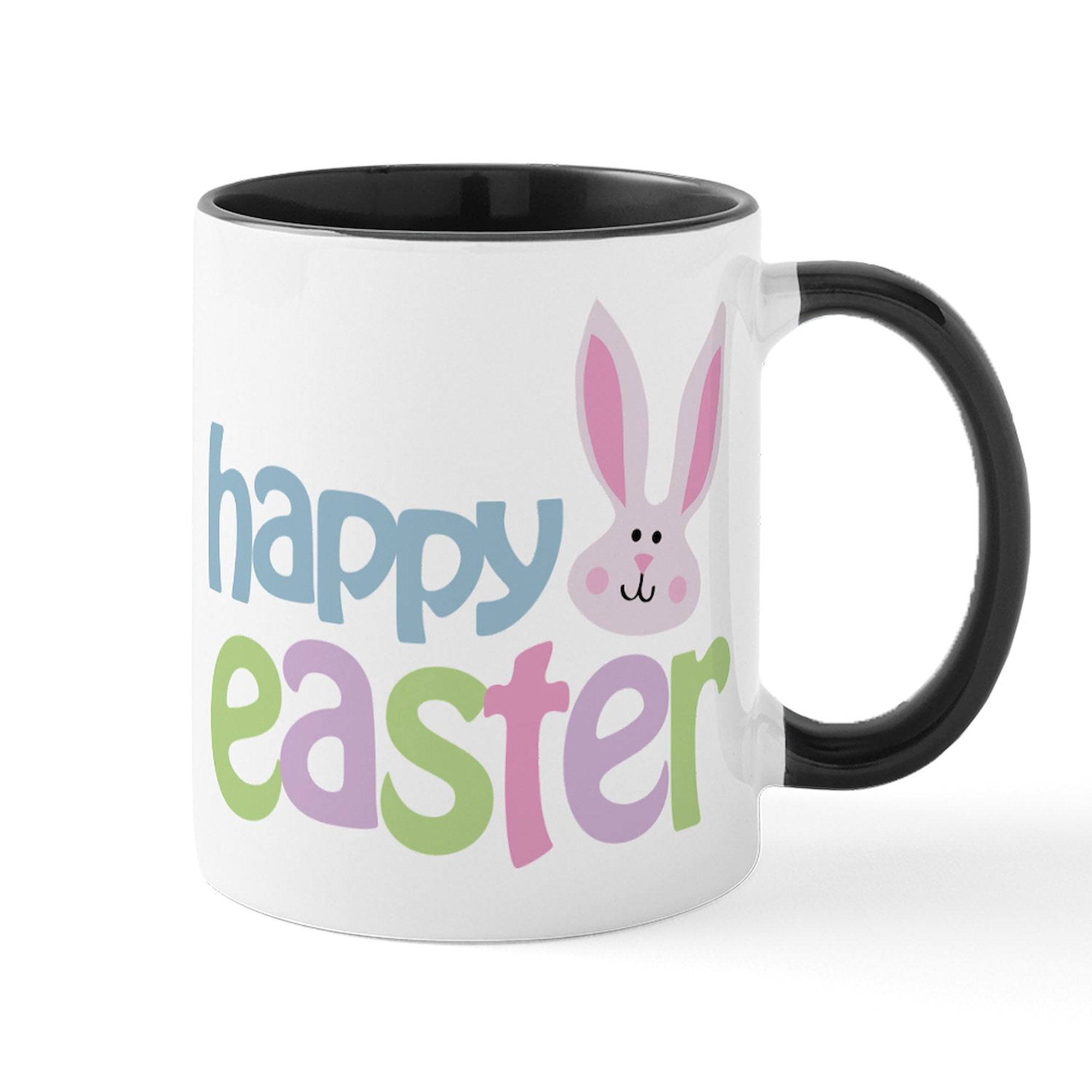 CafePress - Happy Easter Mug - 11 oz Ceramic Mug - Novelty Coffee Tea ...