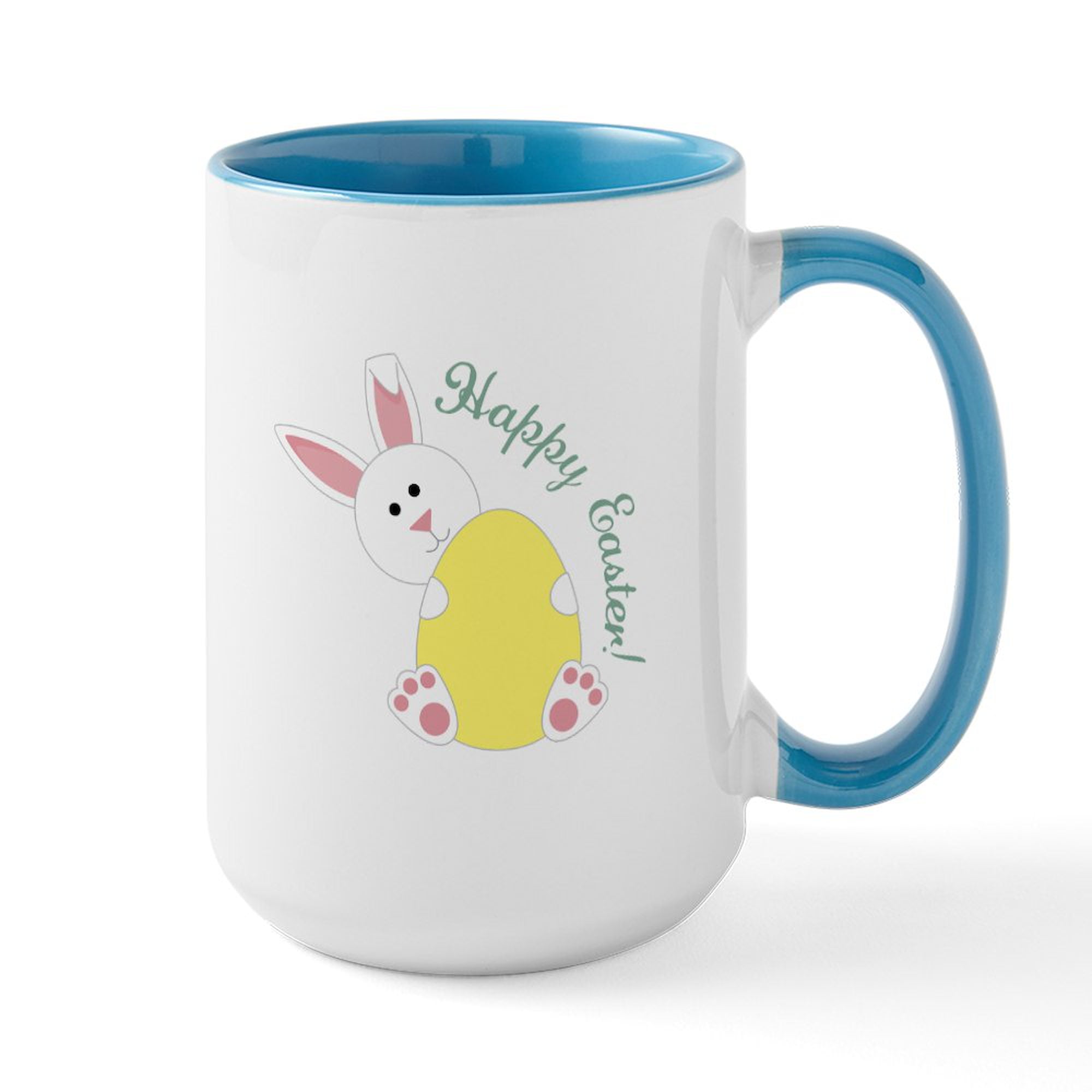 CafePress - Happy Easter Mugs - 15 oz Ceramic Large White Novelty Mug ...