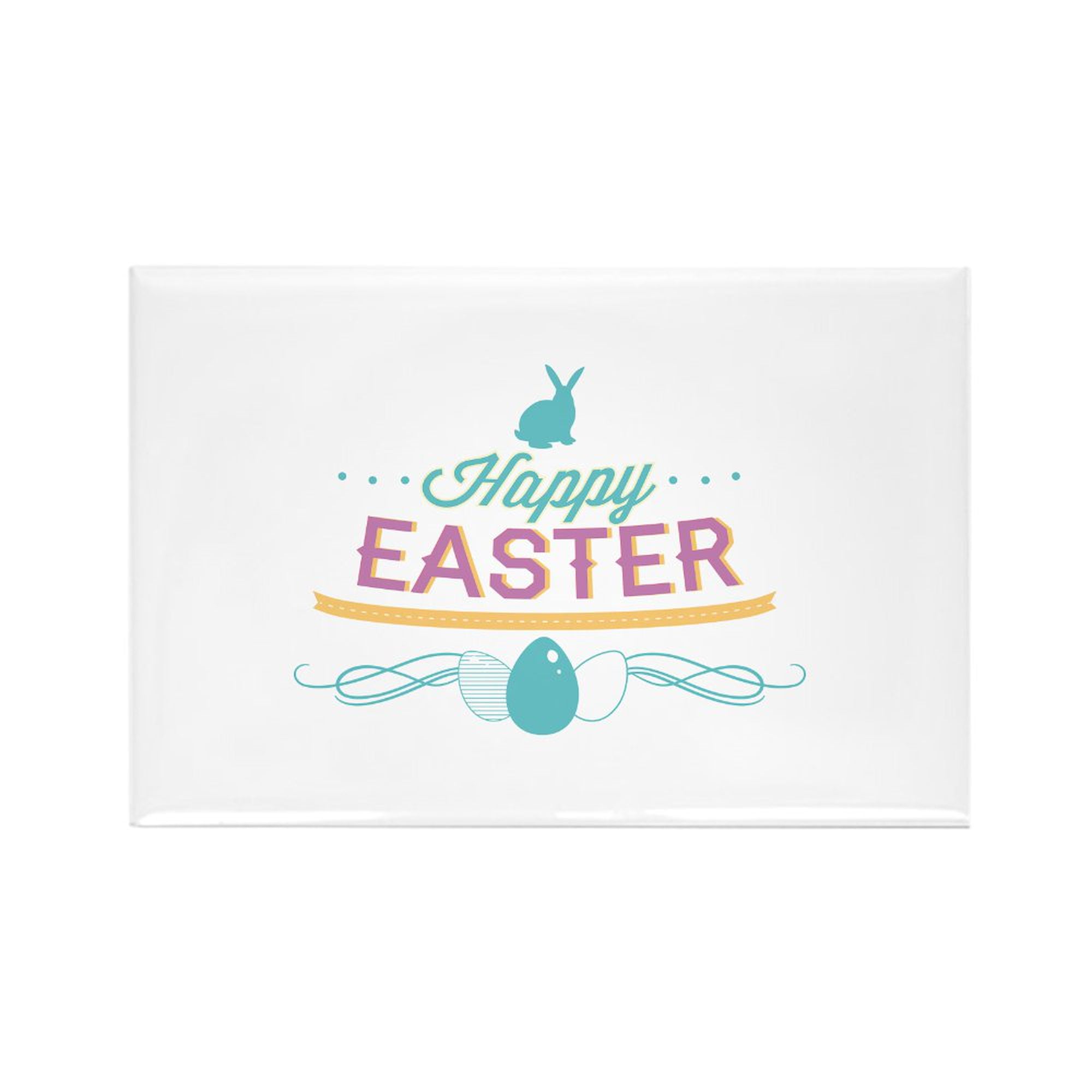 CafePress - Happy Easter - Rectangle Magnet, 2"x3" Refrigerator Magnet ...