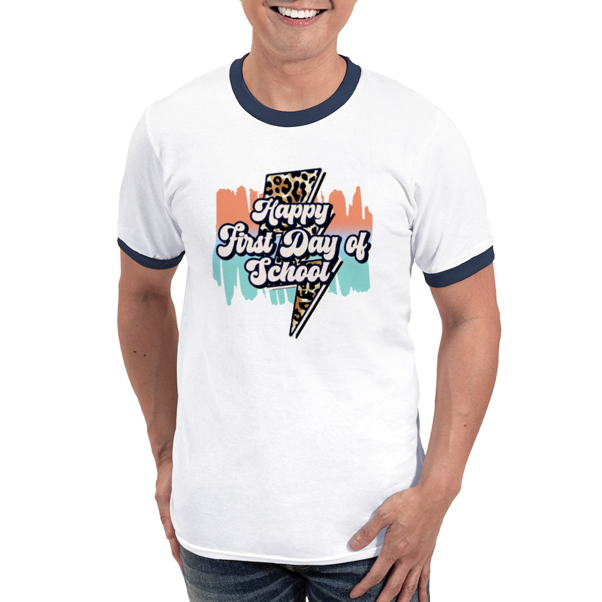 CafePress - Happy First Day Of School Welcome Back Retro Men's Ringer T ...