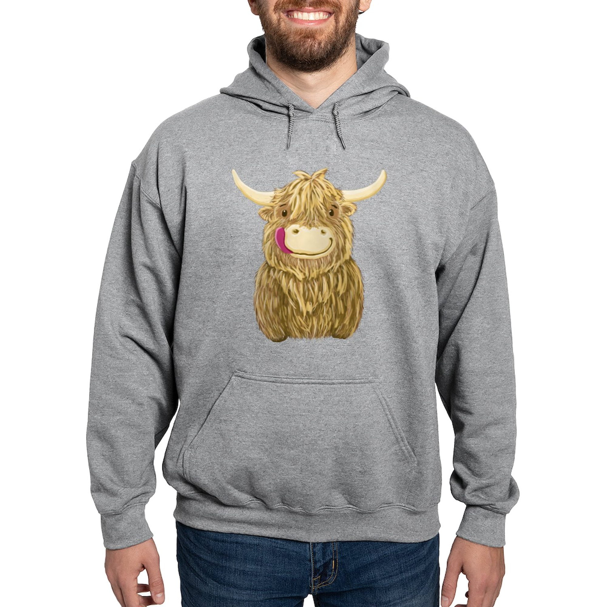 CafePress - Happy Highland Cow Jumper Hoody - Pullover Hoodie, Hooded ...