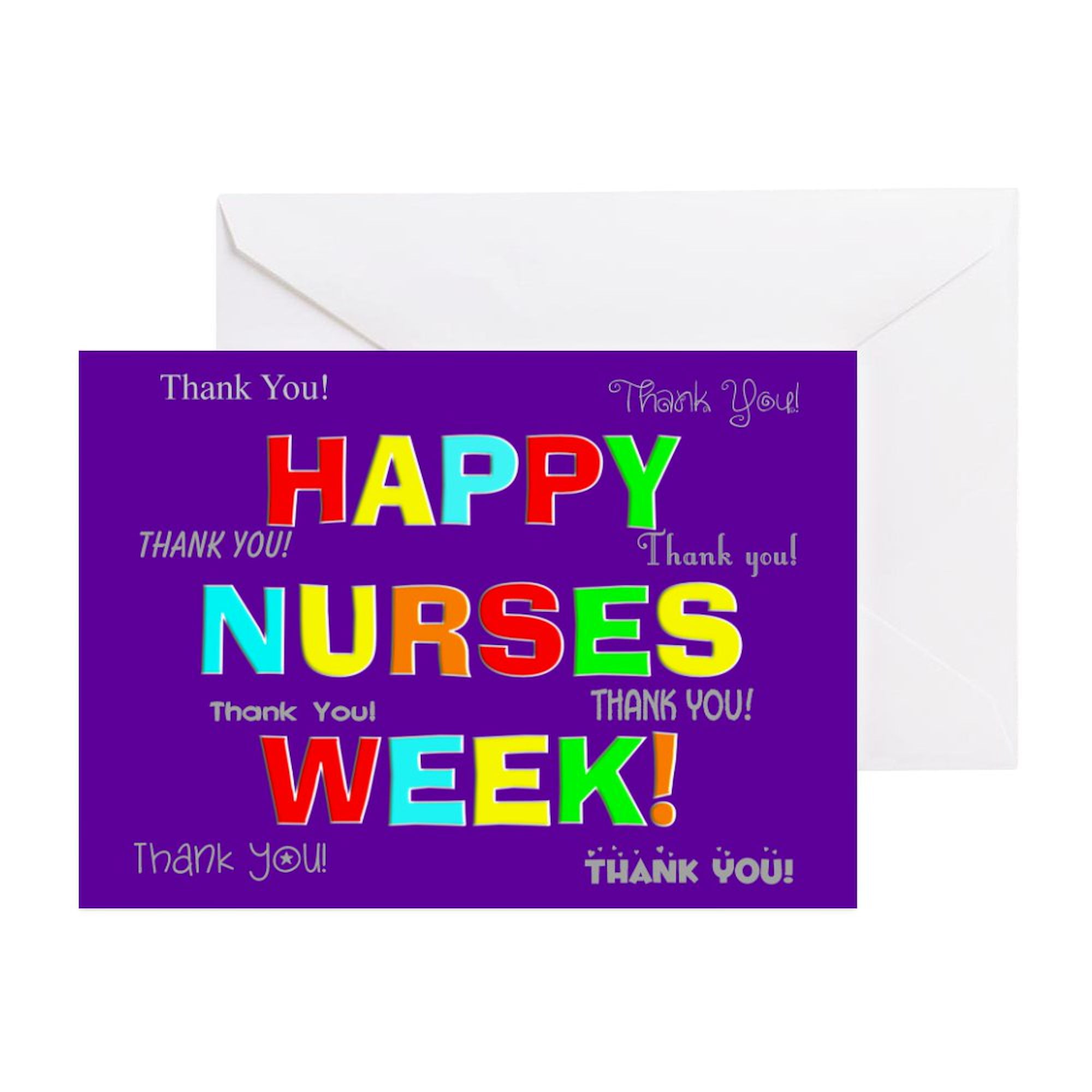 CafePress - Happy Nurses Week CP 2 - Greeting Card (20-pack), Note Card ...