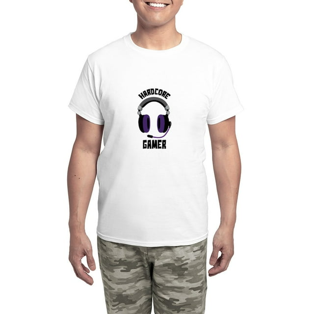 CafePress - Hardcore Gamer Pajamas - Men's Light Loose Fit Cotton ...