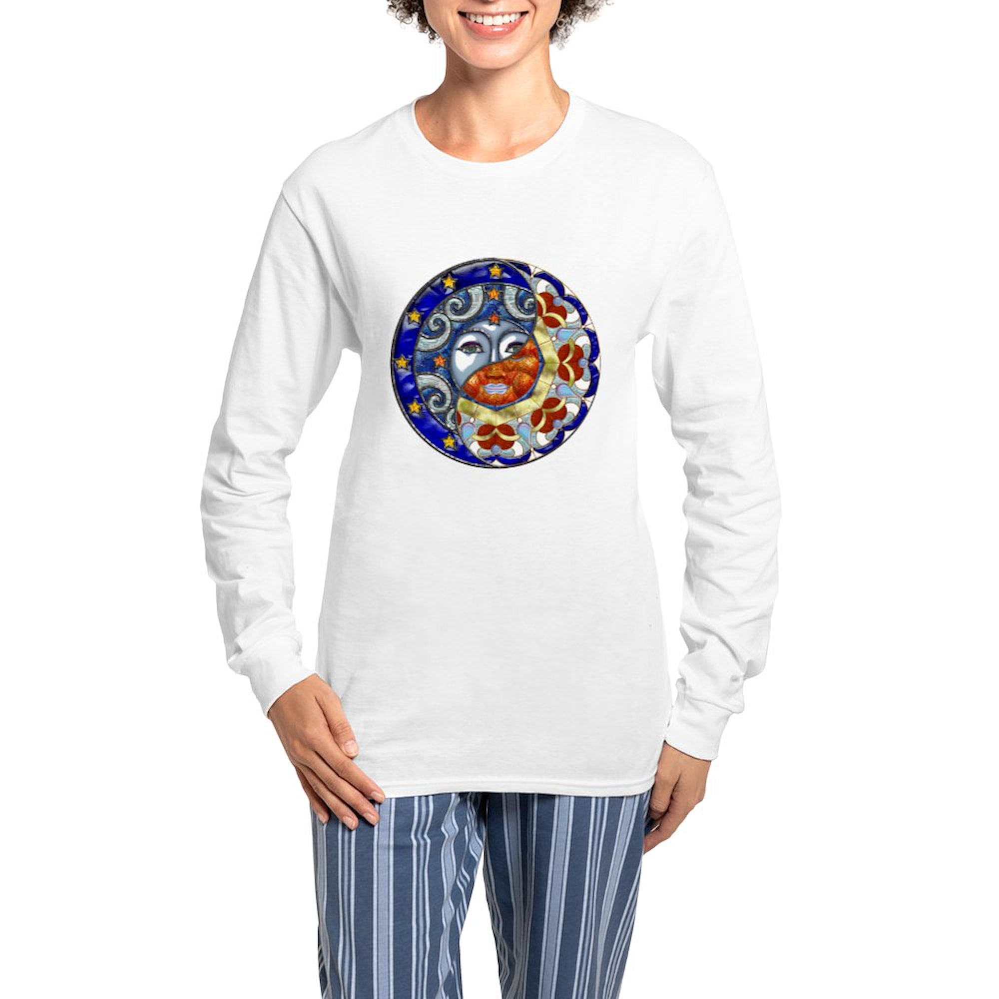 CafePress - Harvest Moons Sun And Moon Yin Yang - Women's Long Sleeve ...