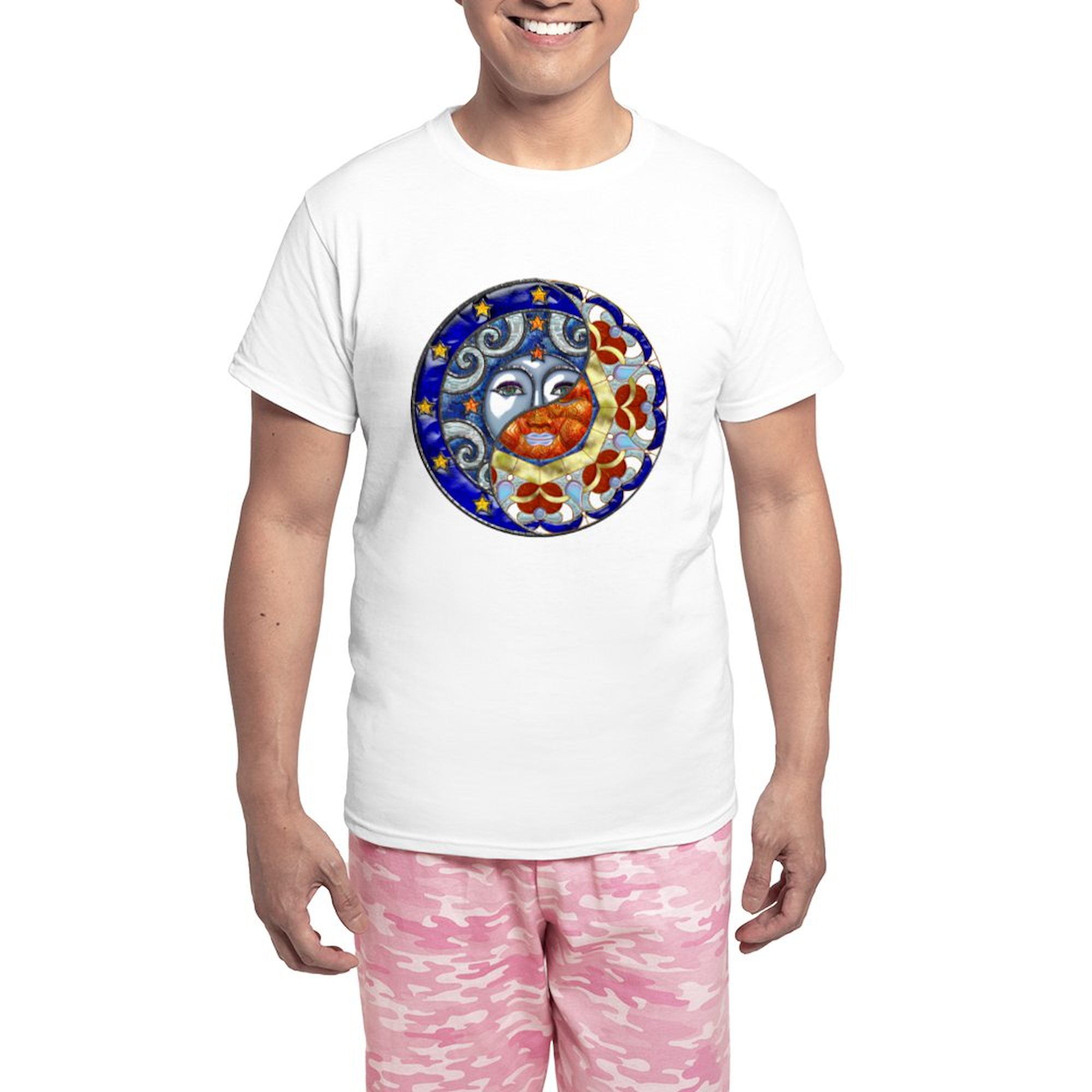 CafePress - Harvest Moons Sun & Moon Yin Yang Pajamas - Men's Light ...