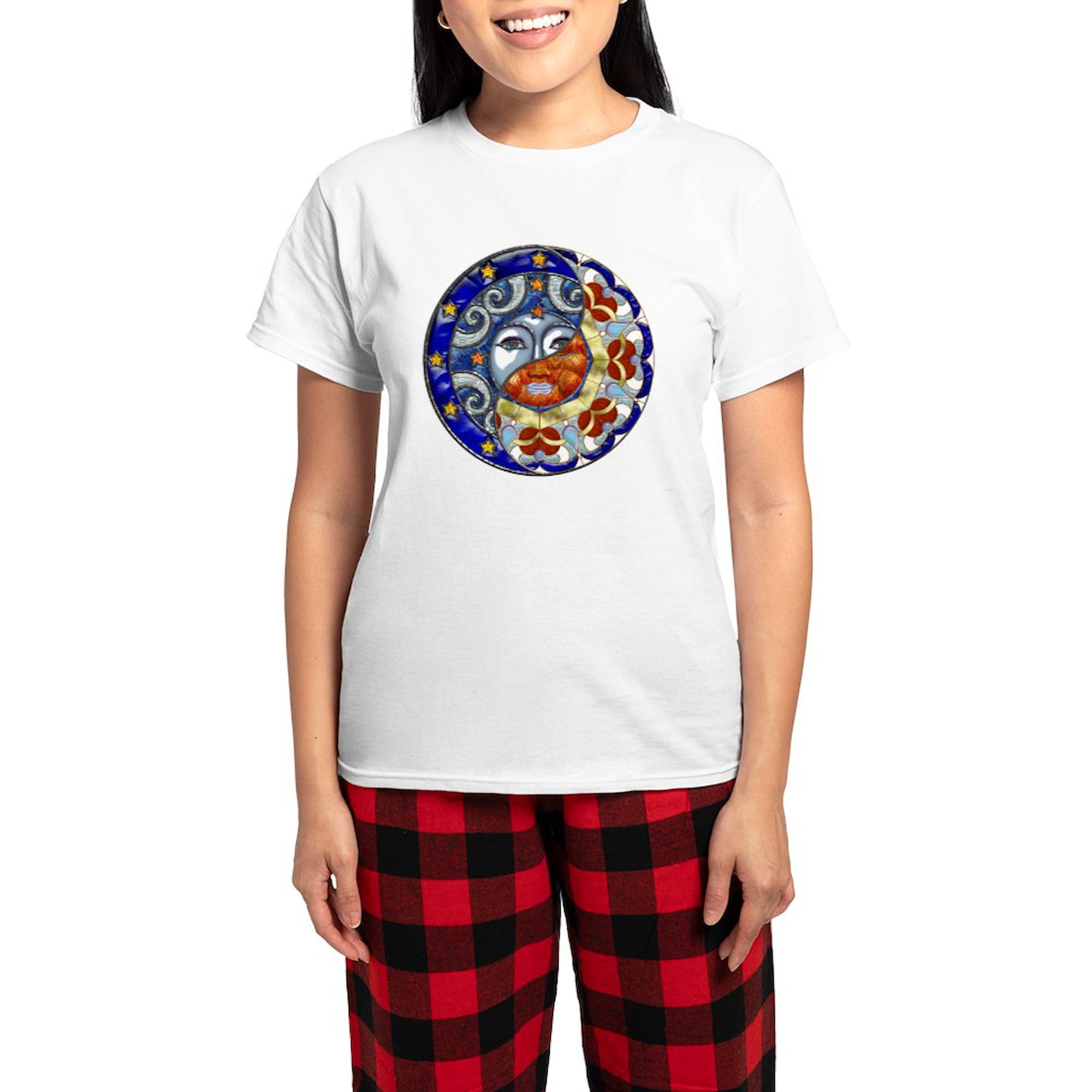 CafePress - Harvest Moons Sun & Moon Yin Yang Pajamas - Women's Short ...
