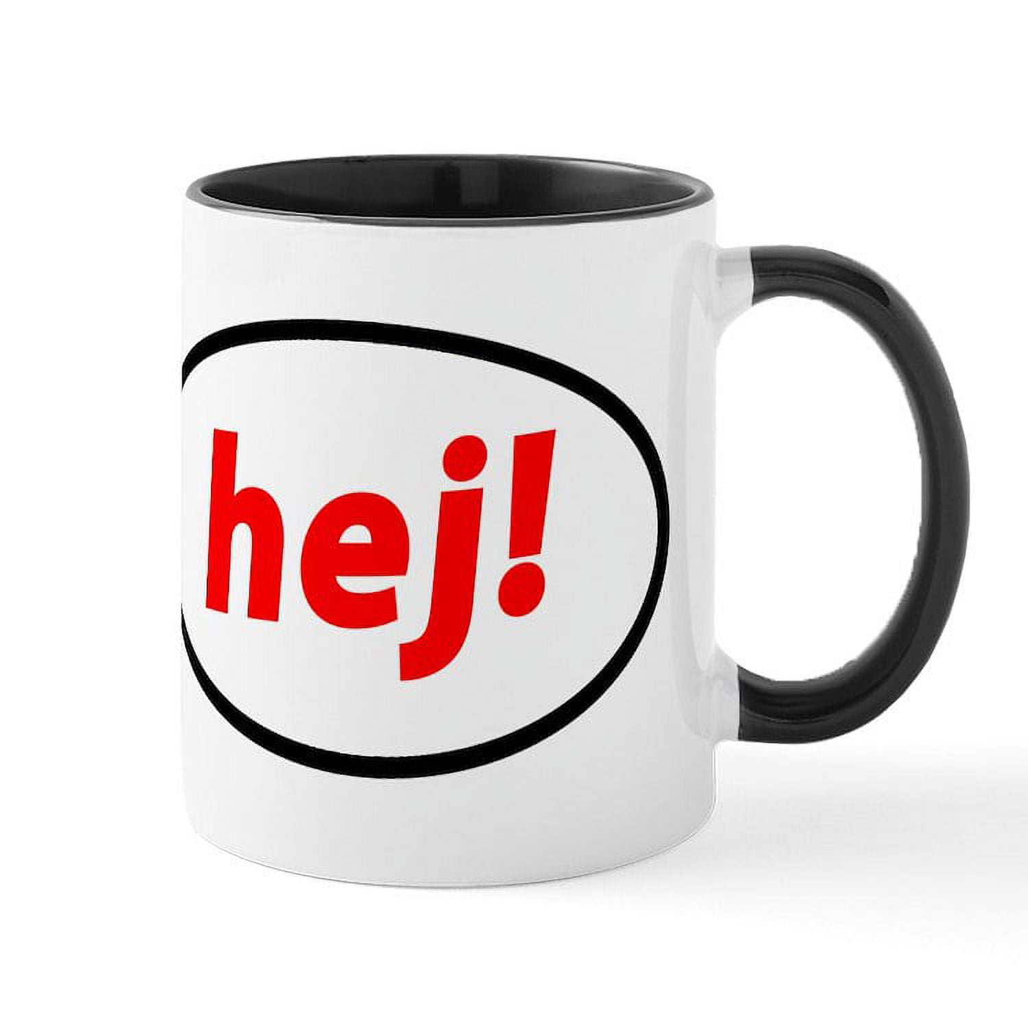 CafePress - Hej! Swedish Coffee Mug - 11 oz Ceramic Mug - Novelty ...