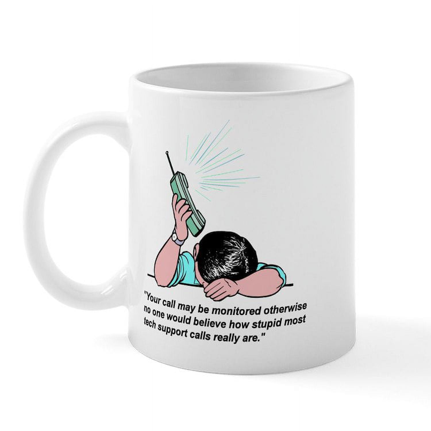 CafePress - Help Desk Tech Support Mug - 11 oz Ceramic Mug - Novelty ...