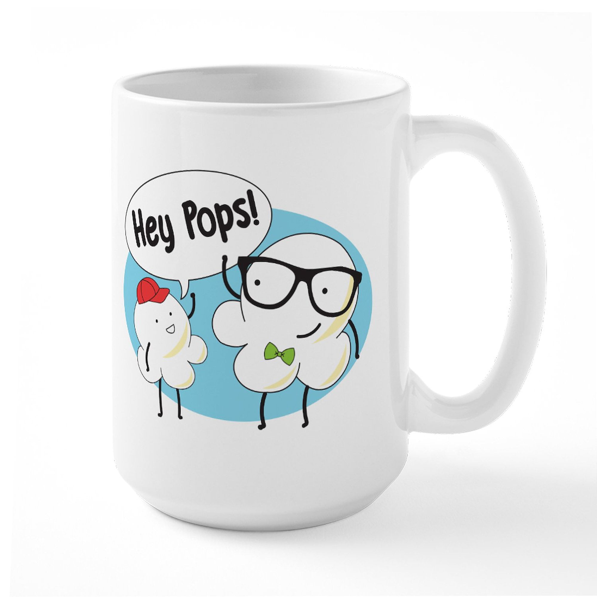 CafePress - Hey Pops Large Mug - 15 oz Ceramic Large White Nolvety Mug ...