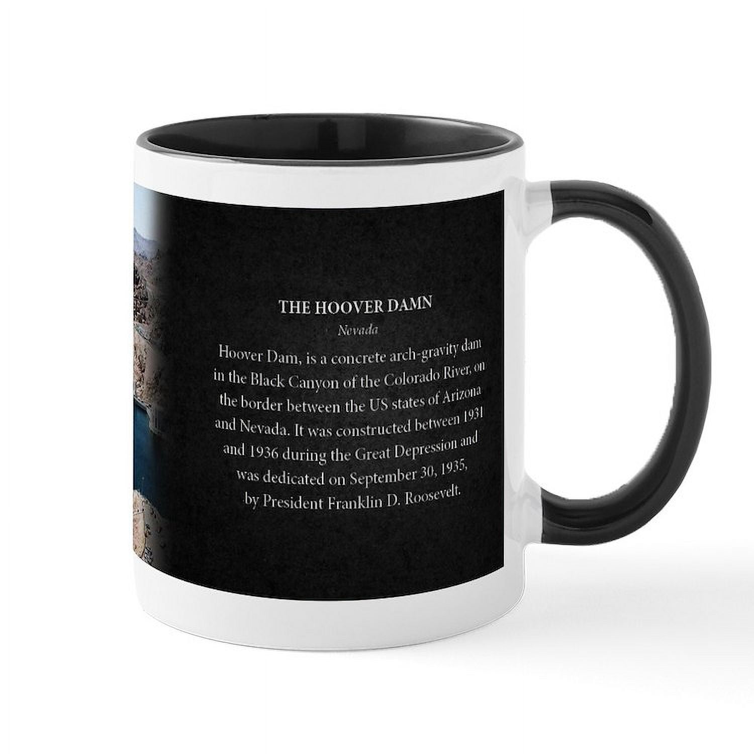 CafePress - Hoover Dam Historical Mug Mug - 11 oz Ceramic Mug - Novelty ...
