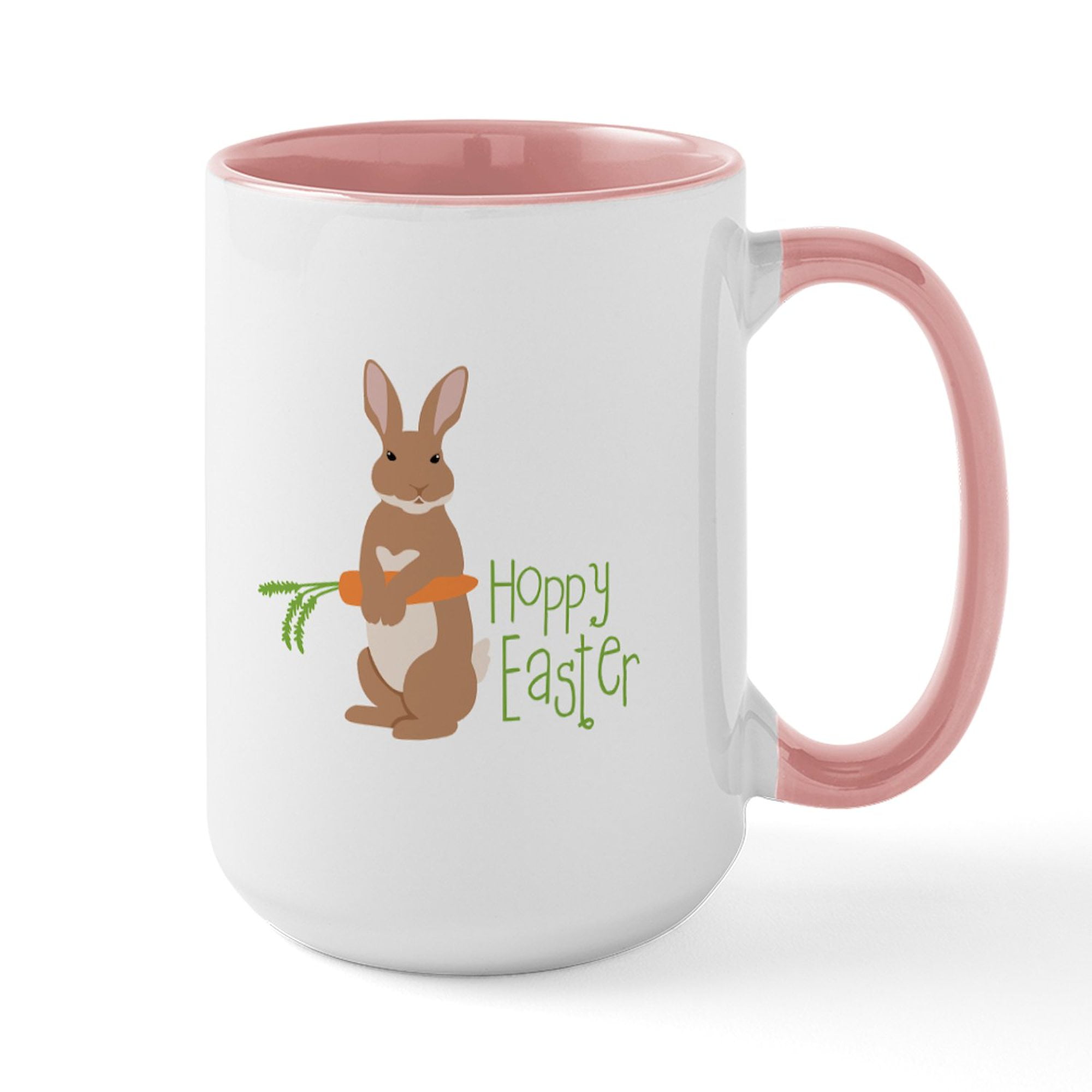 CafePress - Hoppy Easter Mugs - 15 oz Ceramic Large White Nolvety Mug ...