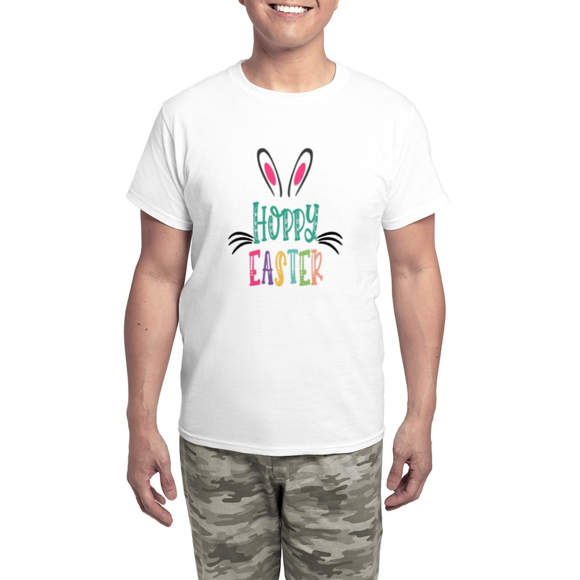 CafePress - Hoppy Easter Pajamas - Men's Light Loose Fit Cotton Pajama ...