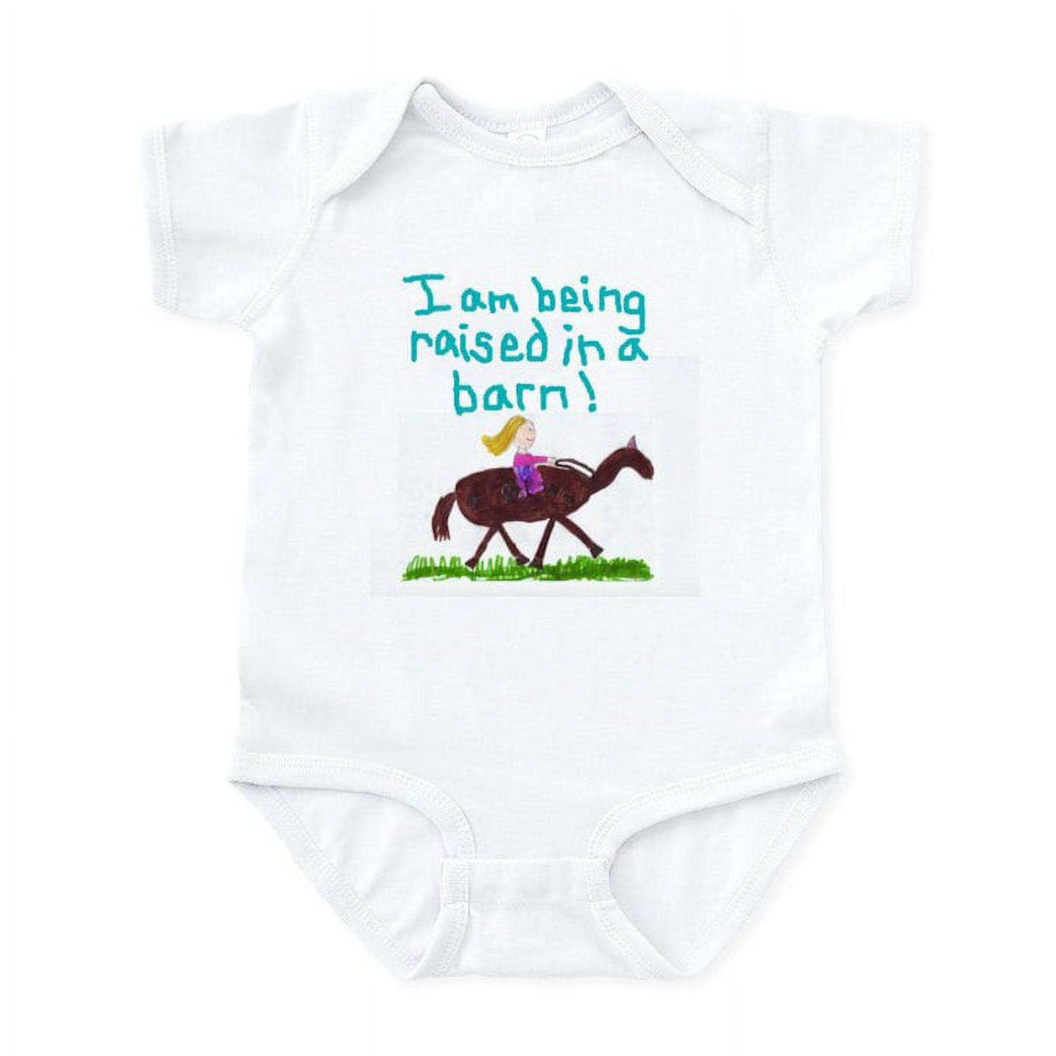 CafePress - Horse_Girl Body Suit - Baby Light Bodysuit, Size Newborn ...