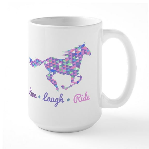 CafePress - Colorful Chickens Ceramic Mug - 15 oz Ceramic Large White ...