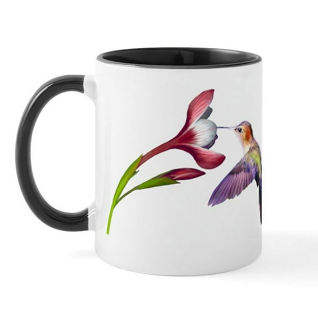 CafePress - Hummingbird In Flight Mug - 11 oz Ceramic Mug - Novelty ...