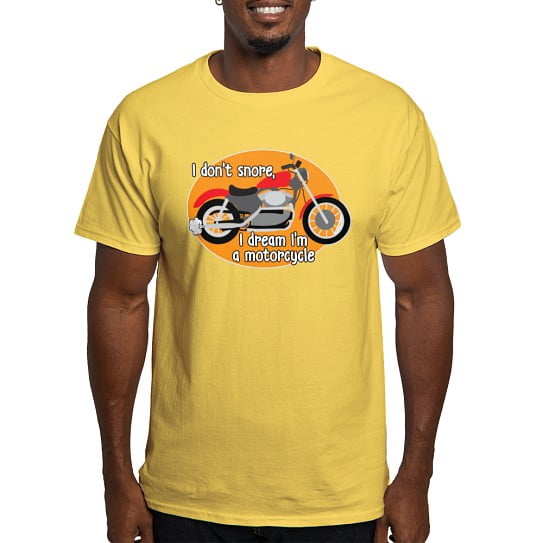 CafePress - I Dream I'm A Motorcyle Dark T Shirt - Men's Classic Cotton ...