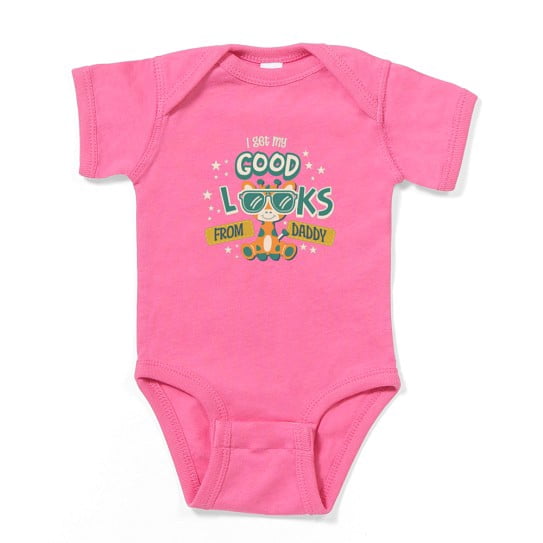 CafePress - I Get My Good Looks From Daddy Kids T Shirts - Cute Infant ...
