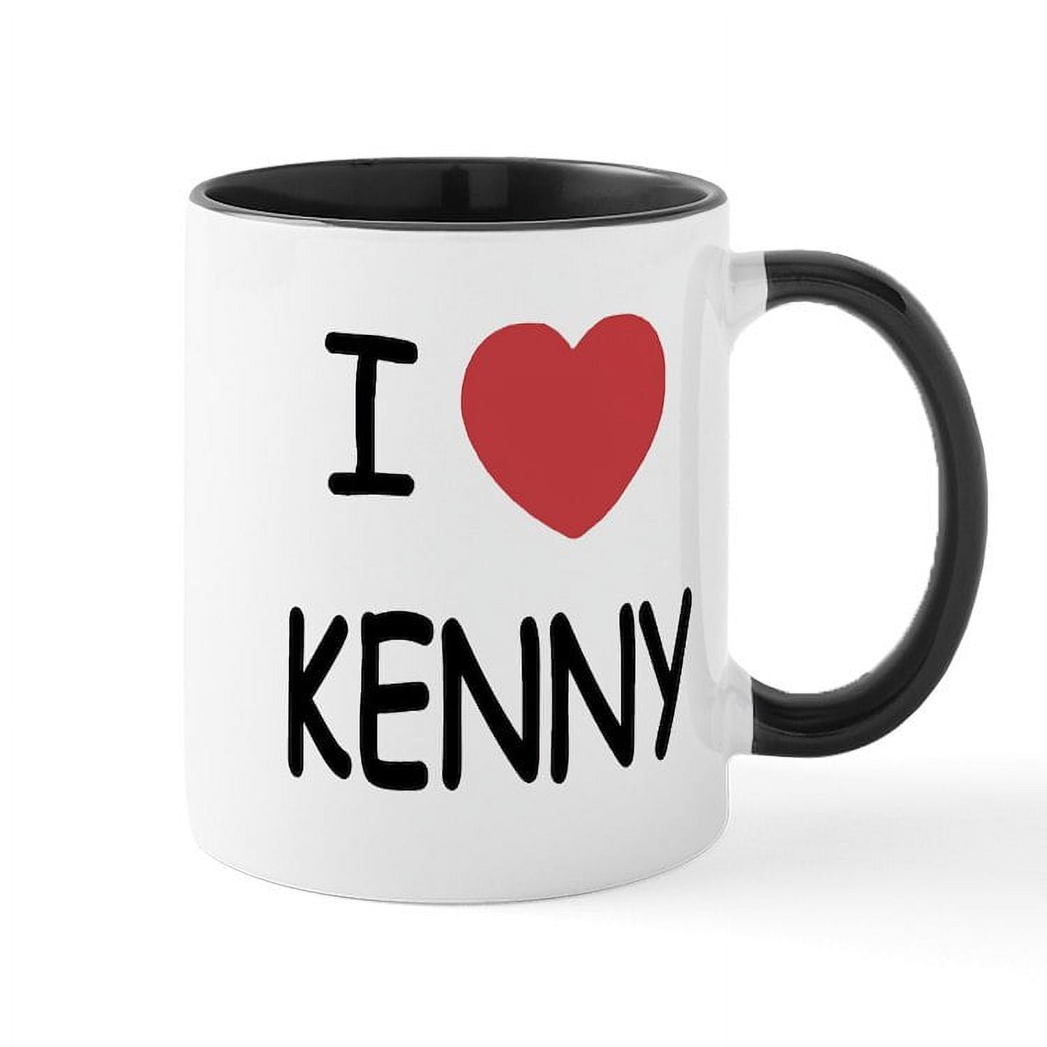 CafePress - I Heart KENNY Mug - 11 oz Ceramic Mug - Novelty Coffee Tea ...