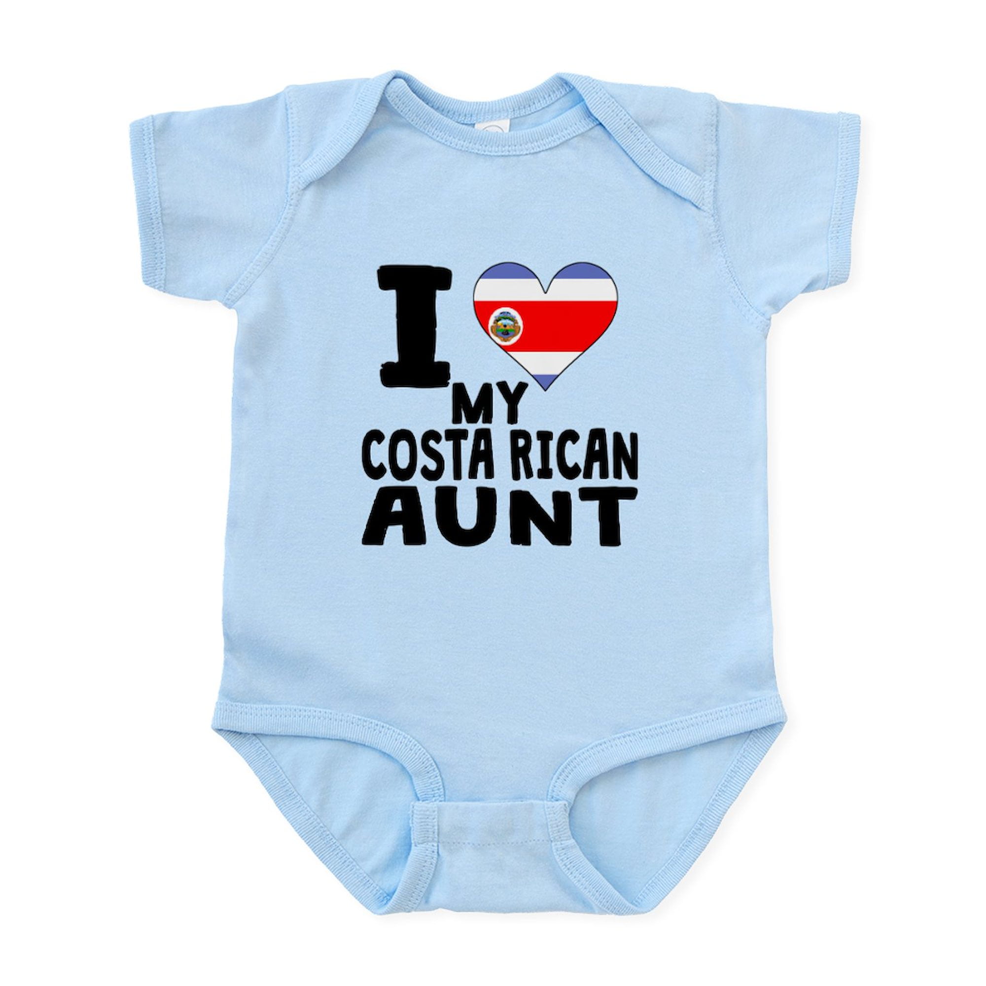 CafePress - I Heart My Costa Rican Aunt Body Suit - Baby Light Bodysuit ...